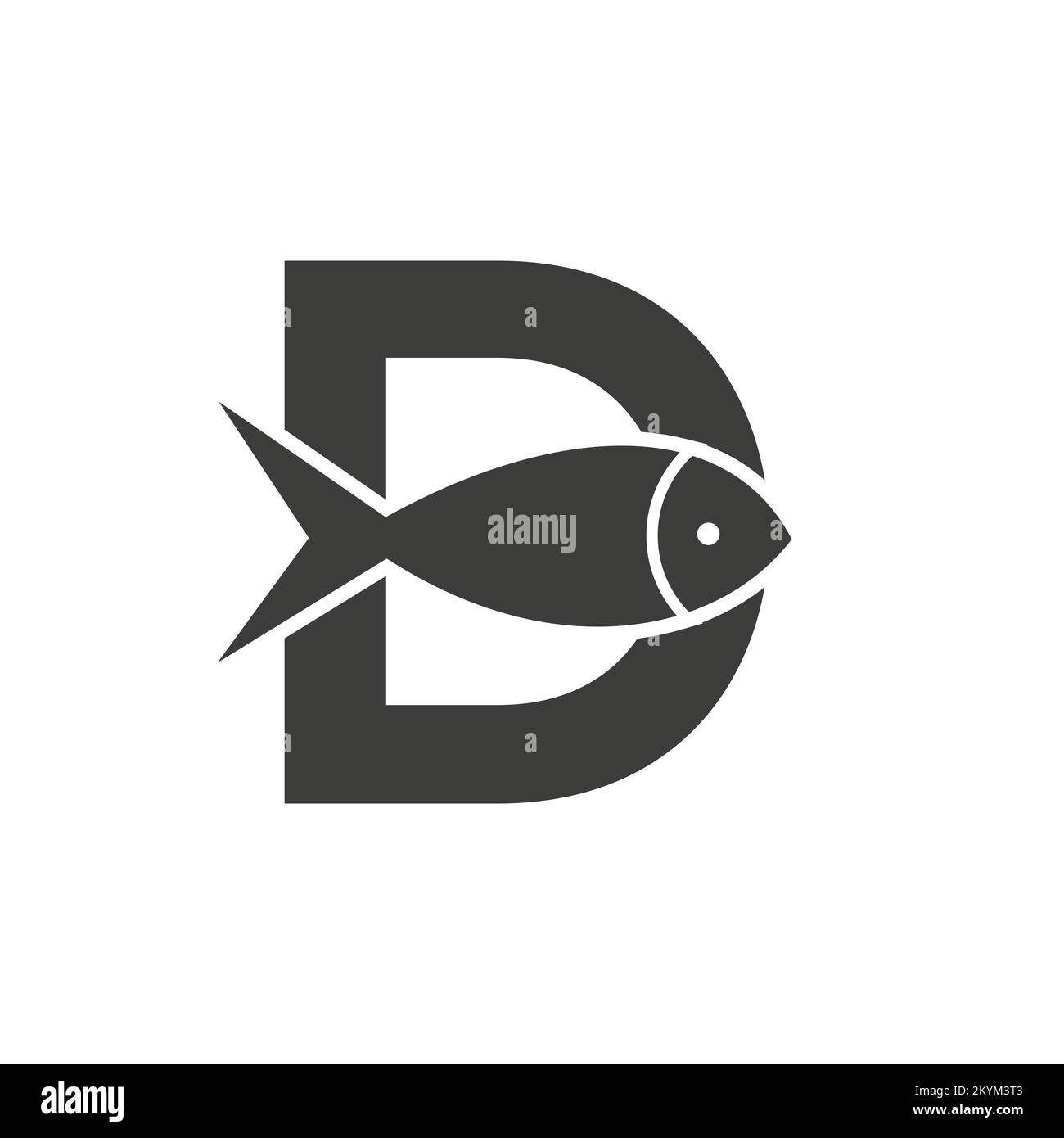 Letter D Fish Logo, Ocean Logo Vector Template Stock Vector Image & Art ...