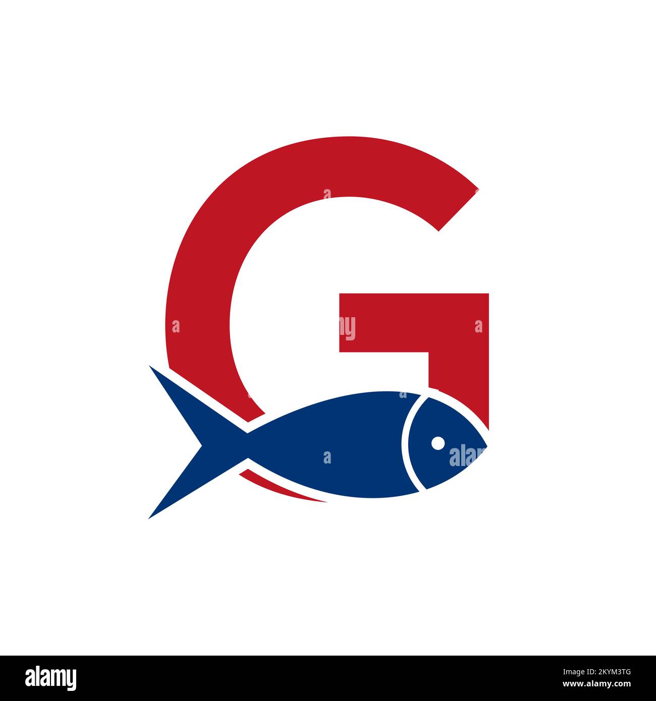 Letter G Fish Logo, Ocean Logo Vector Template Stock Vector Image & Art ...