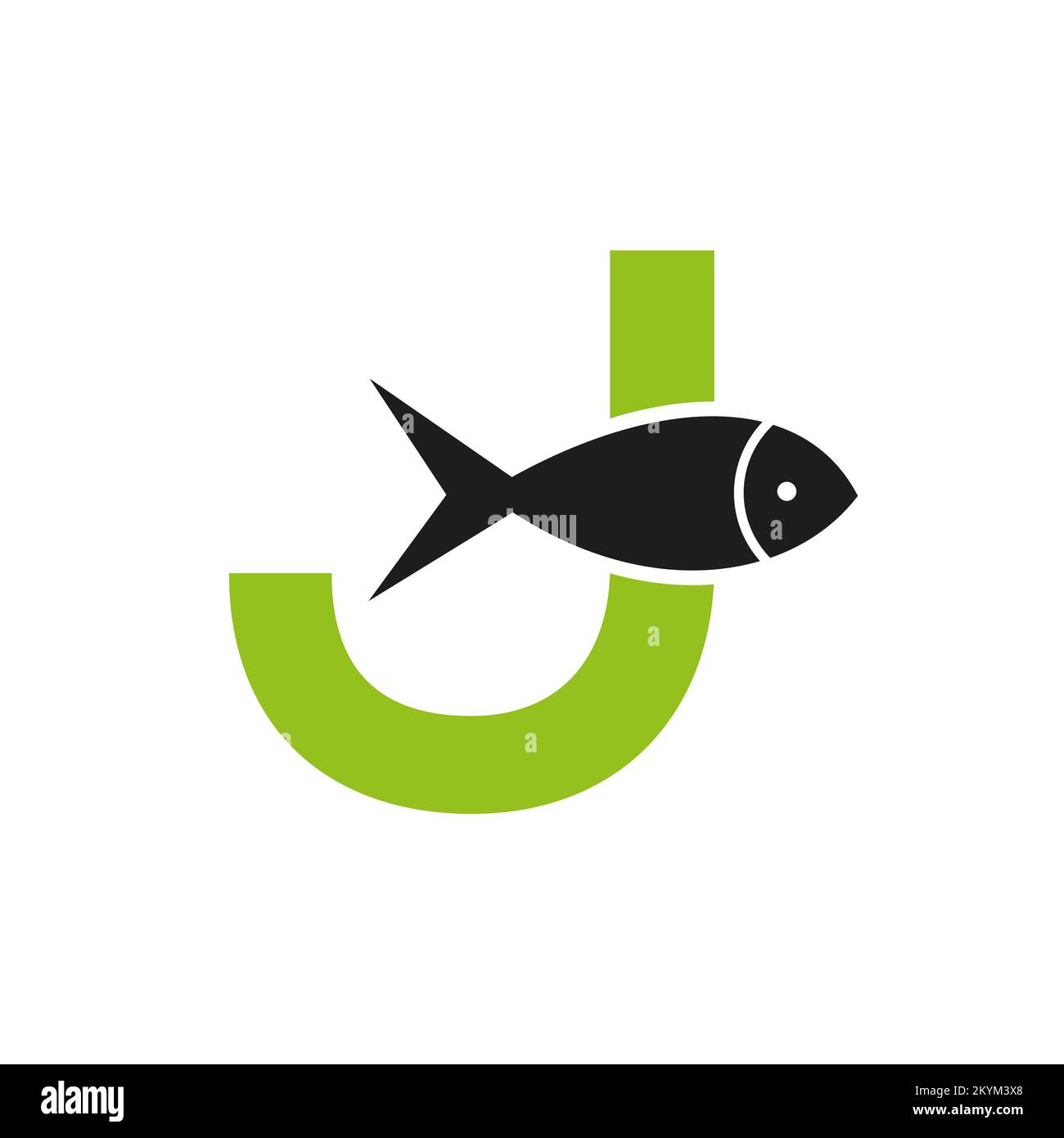 Letter J Fish Logo, Ocean Logo Vector Template Stock Vector Image & Art ...