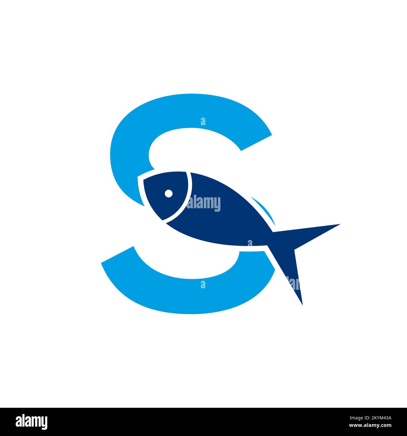 Letter S Fish Logo, Ocean Logo Vector Template Stock Vector Image & Art ...