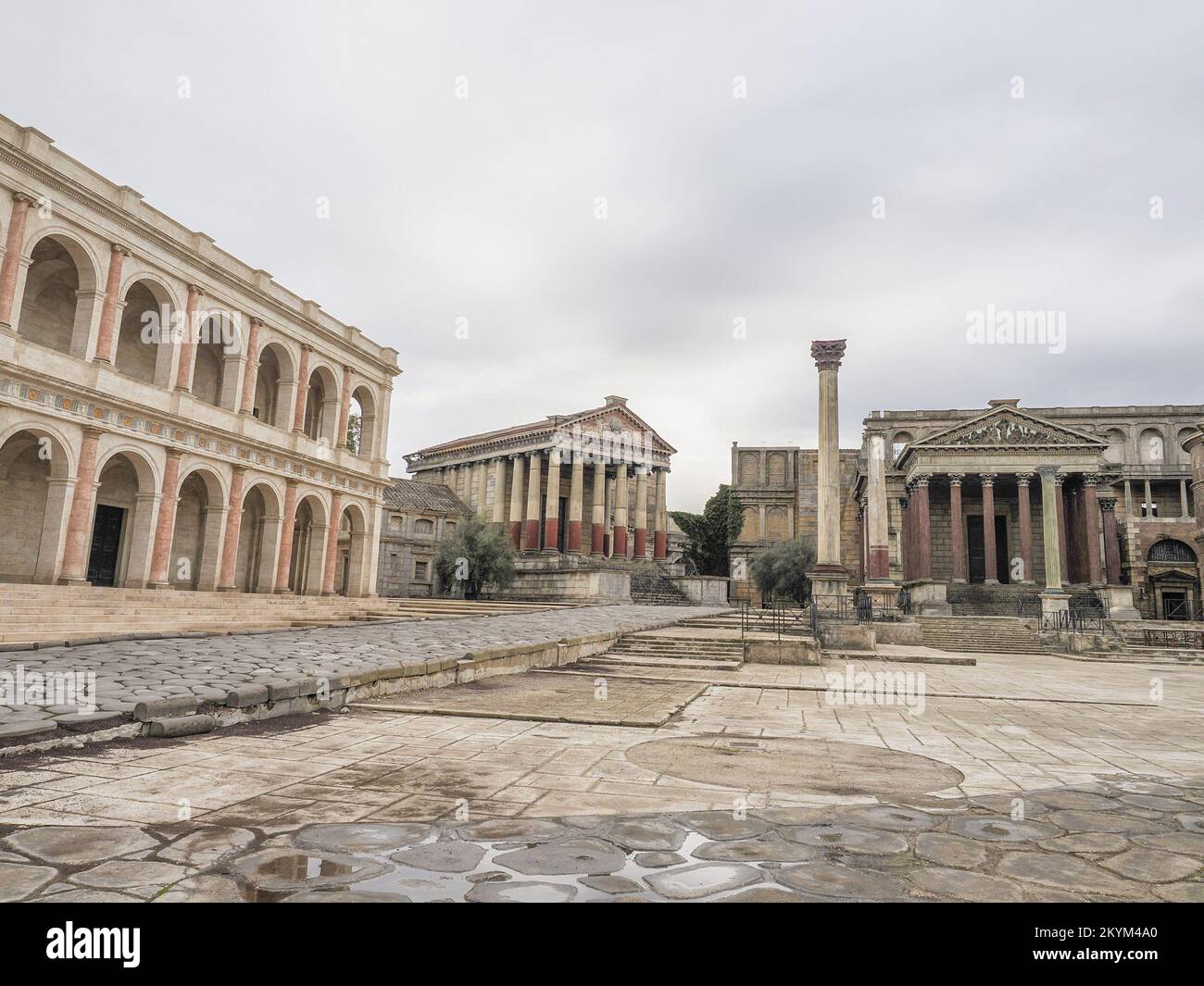 Rome, Italy, November 26 2022: Reconstruction of ancient Rome for the ...