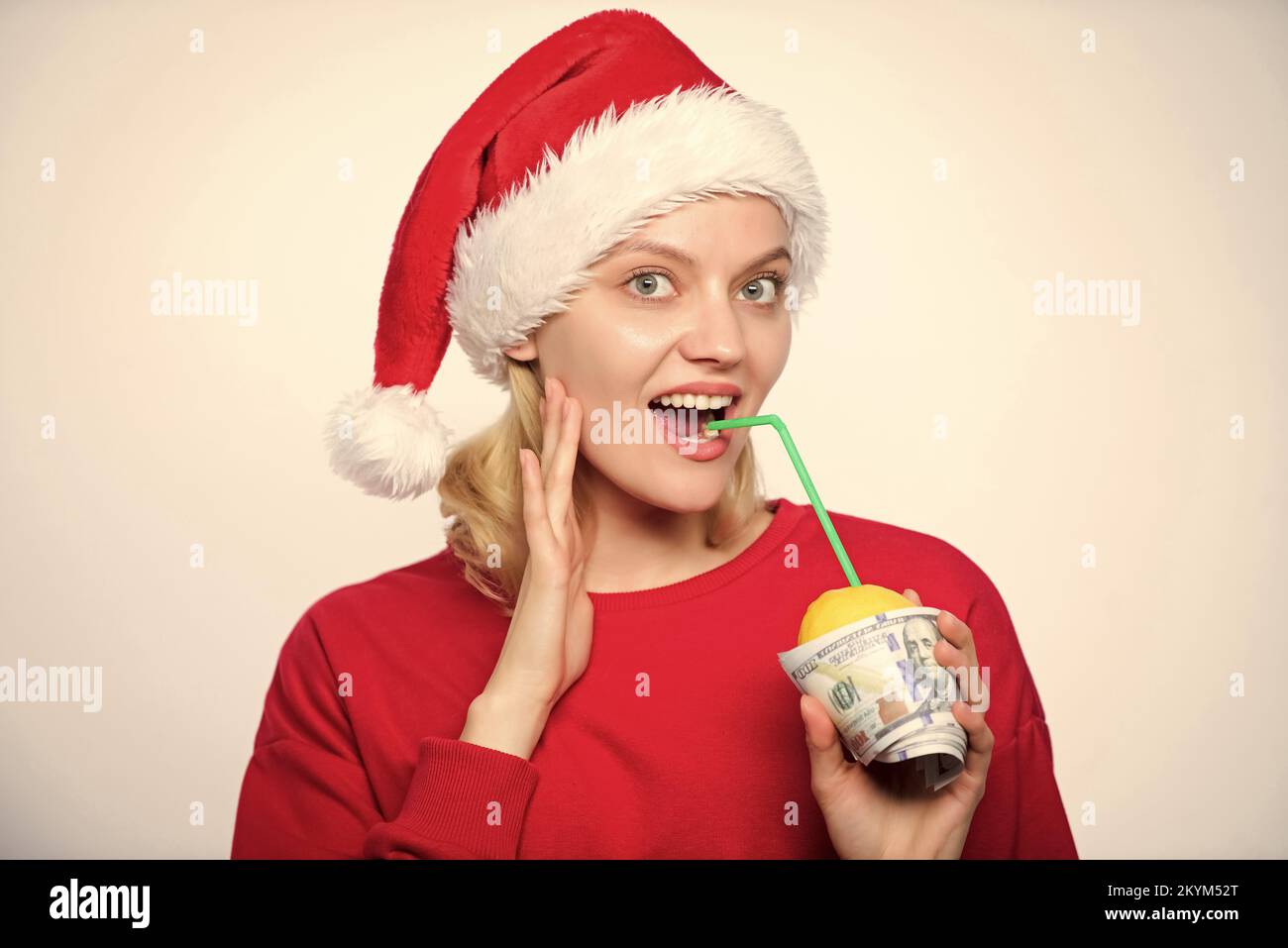 Totally natural lemon juice. Fresh lemonade drink with straw. Symbol of ...