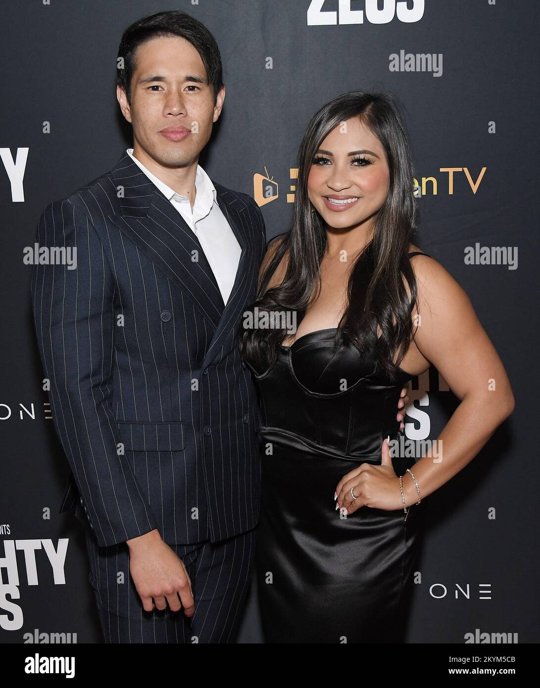 (L-R) Chris Soriano and Hillary Soriano at the ALMIGHTY ZEUS Premiere ...