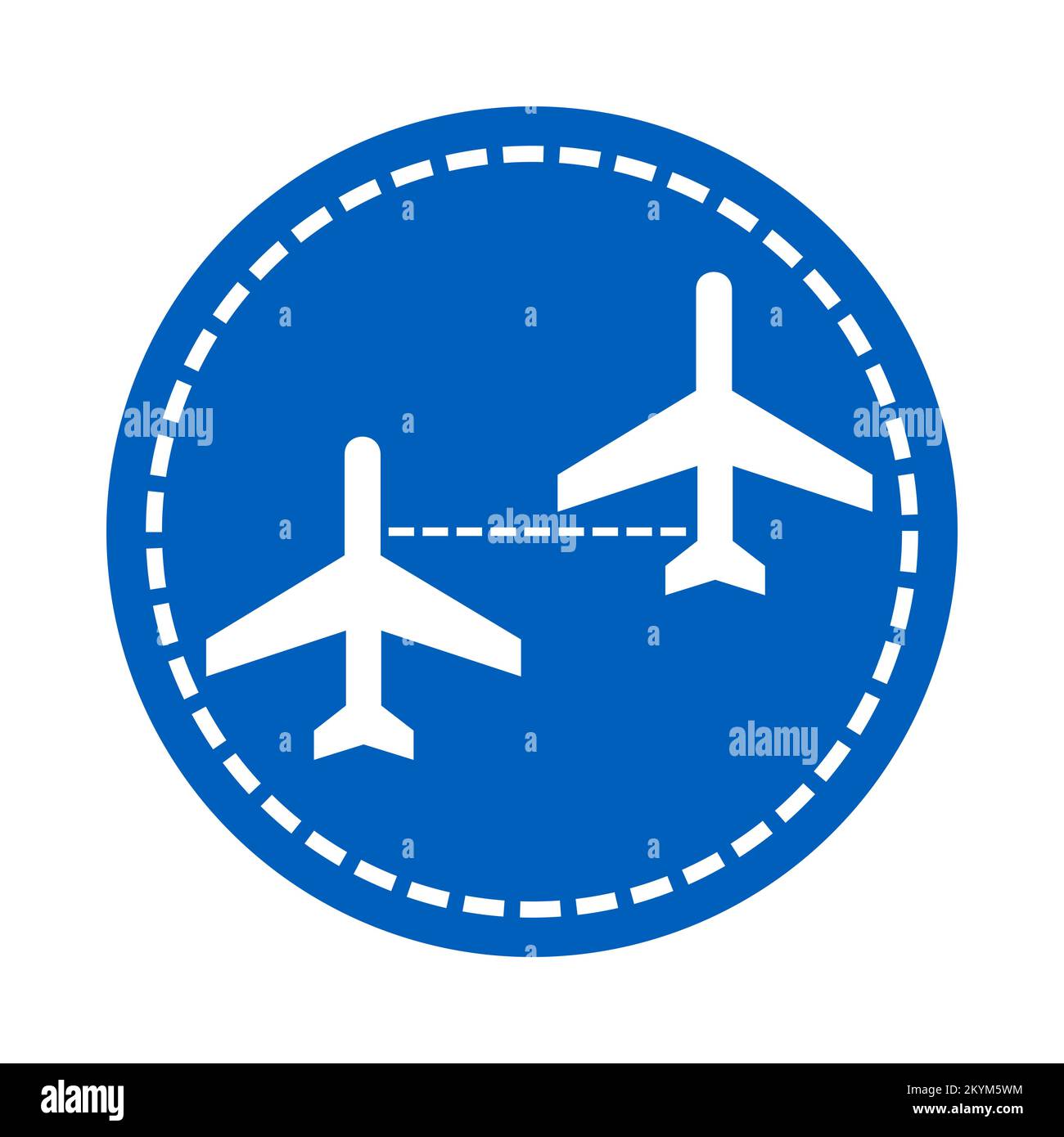Connecting flights symbol icon Stock Photo - Alamy