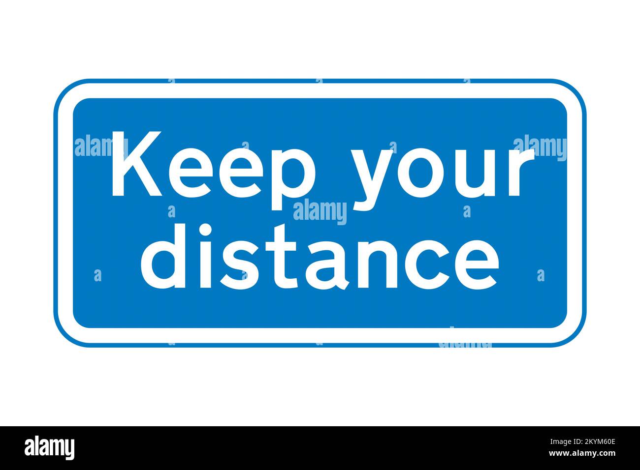 Keep your distance symbol icon Stock Photo - Alamy