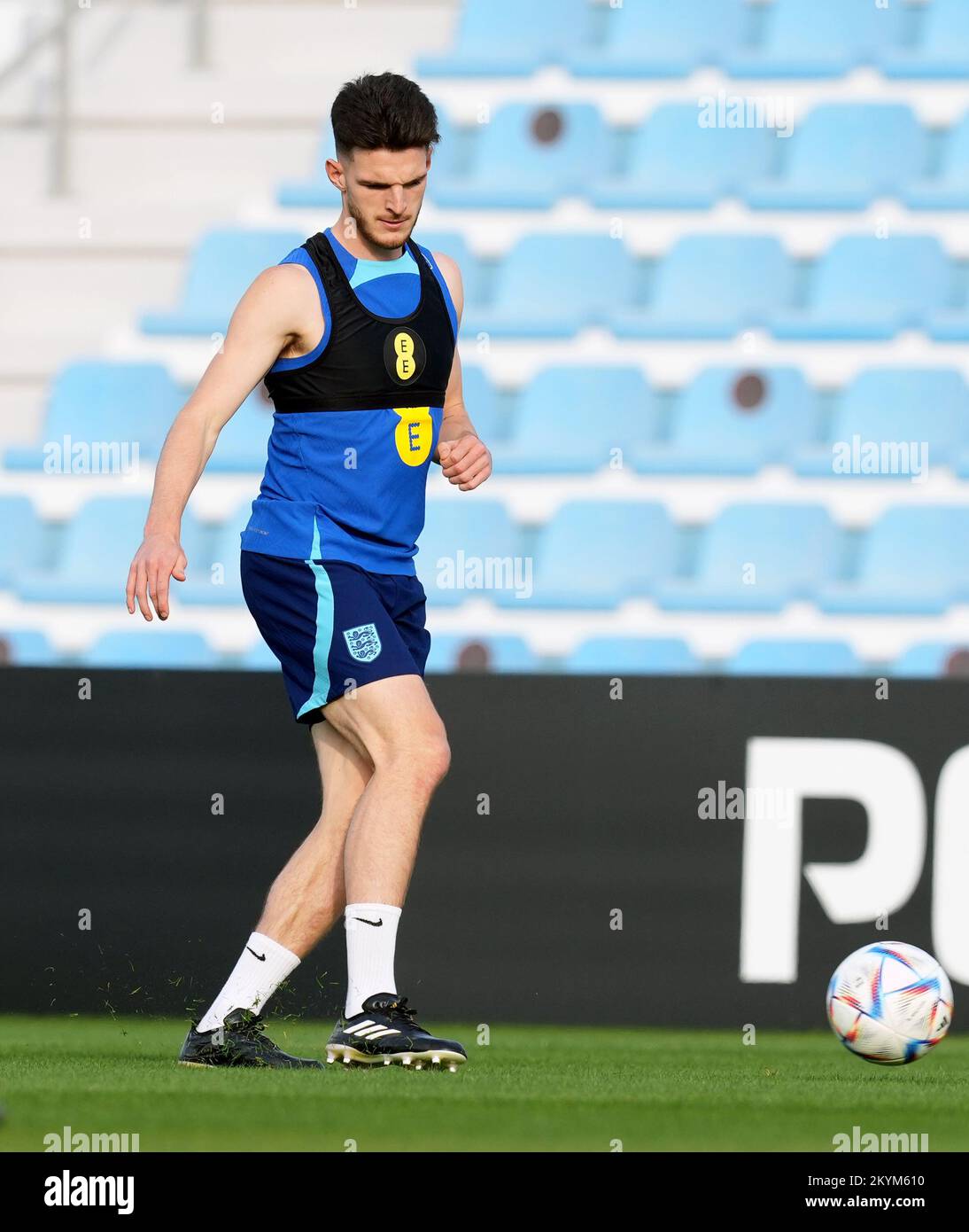 England's Declan Rice during a training session at Al Wakrah Sports ...
