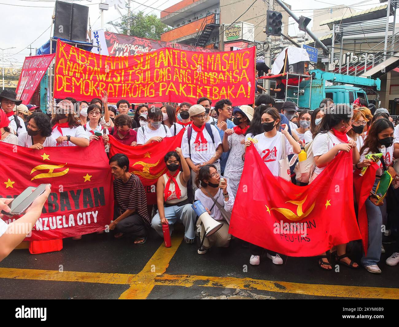 Student protesters from various schools and universities participated ...
