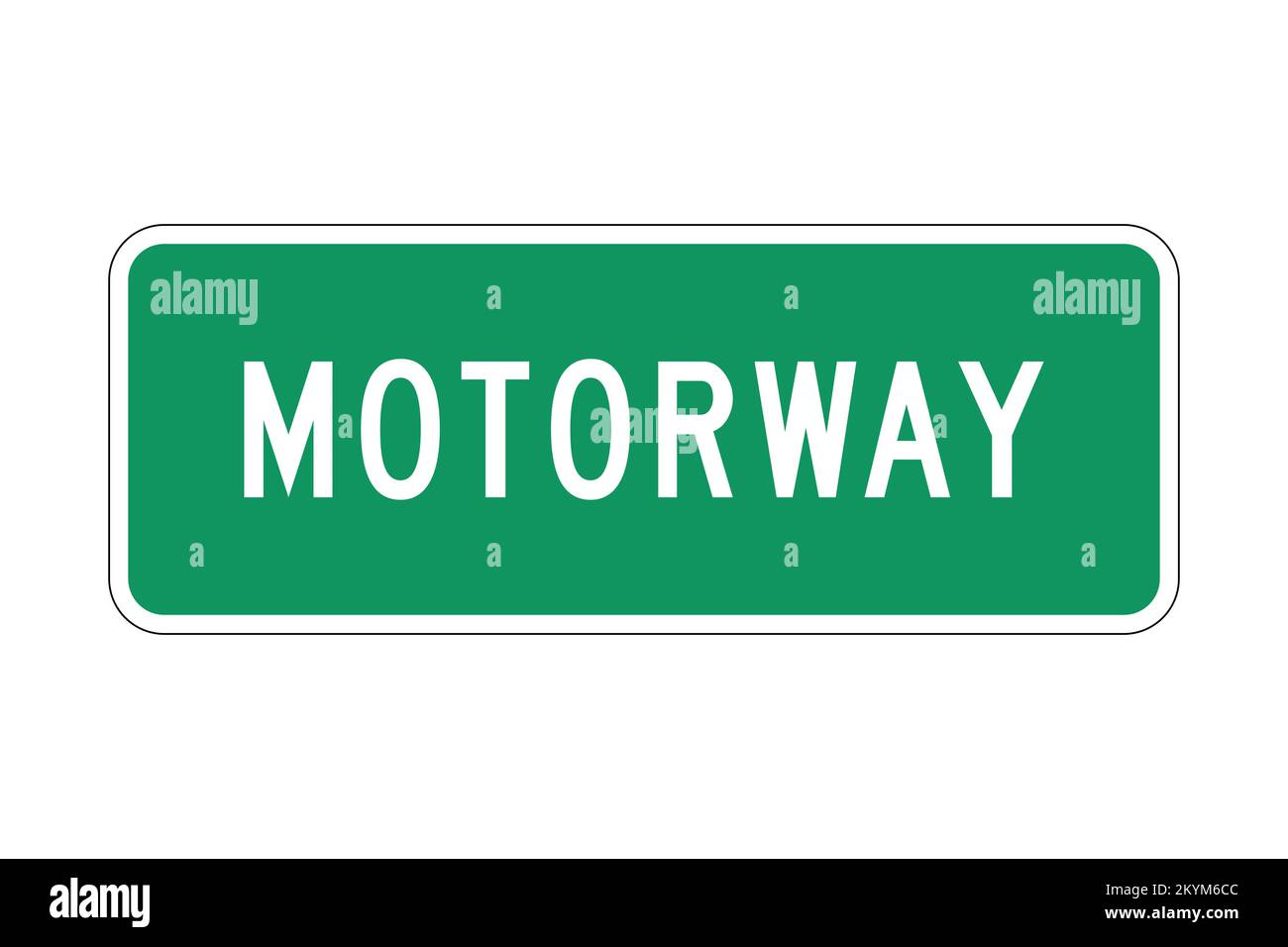 Motorway entrance sign Cut Out Stock Images & Pictures - Alamy