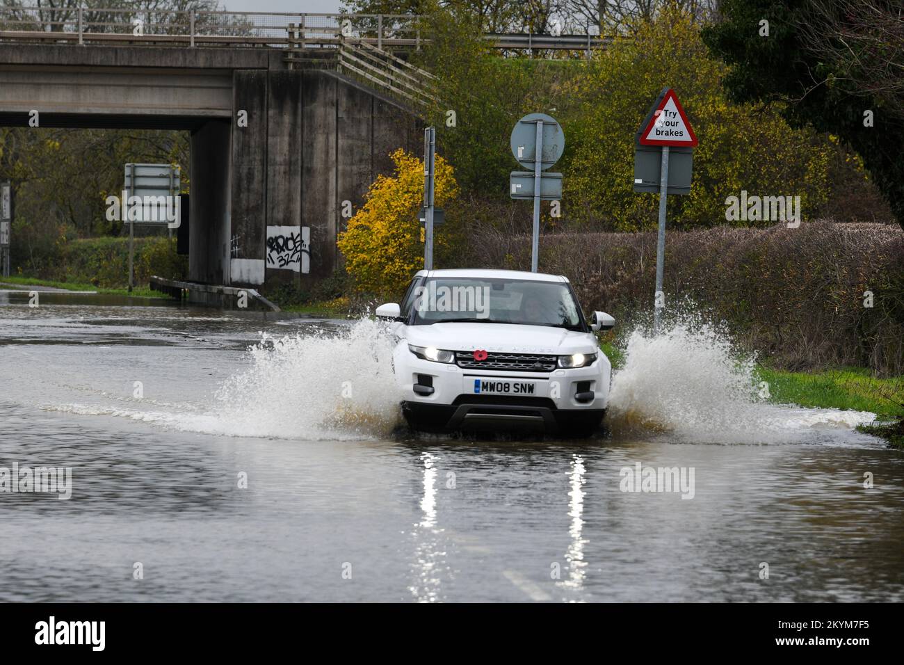 flooding from the river soar on sileby road mountsorrel leicestershire ...