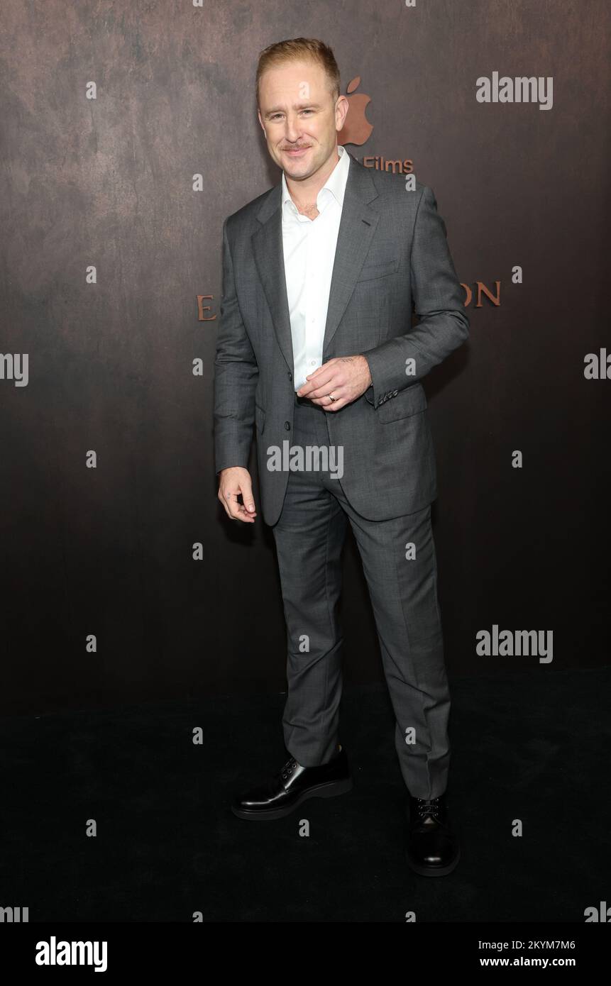 Los Angeles, Ca. 30th Nov, 2022. Ben Foster at the Apple Film premiere ...