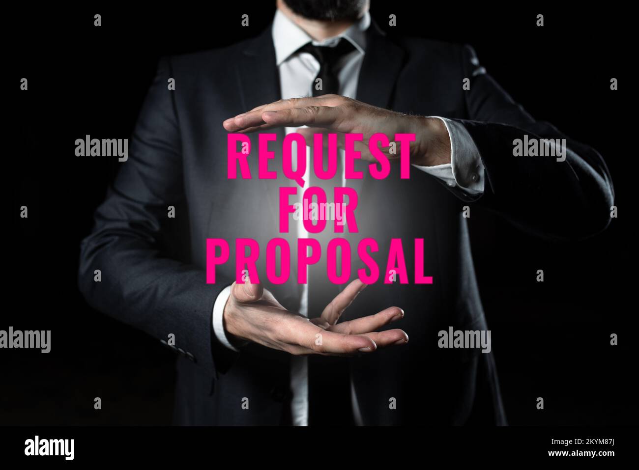 Sign displaying Request For Proposal. Word for document contains ...