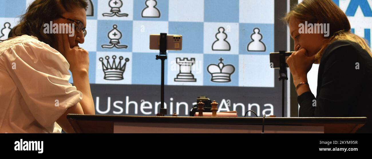 Kolkata, India. 01st Dec, 2022. Ukraine's Anna Ushenina wins against ...