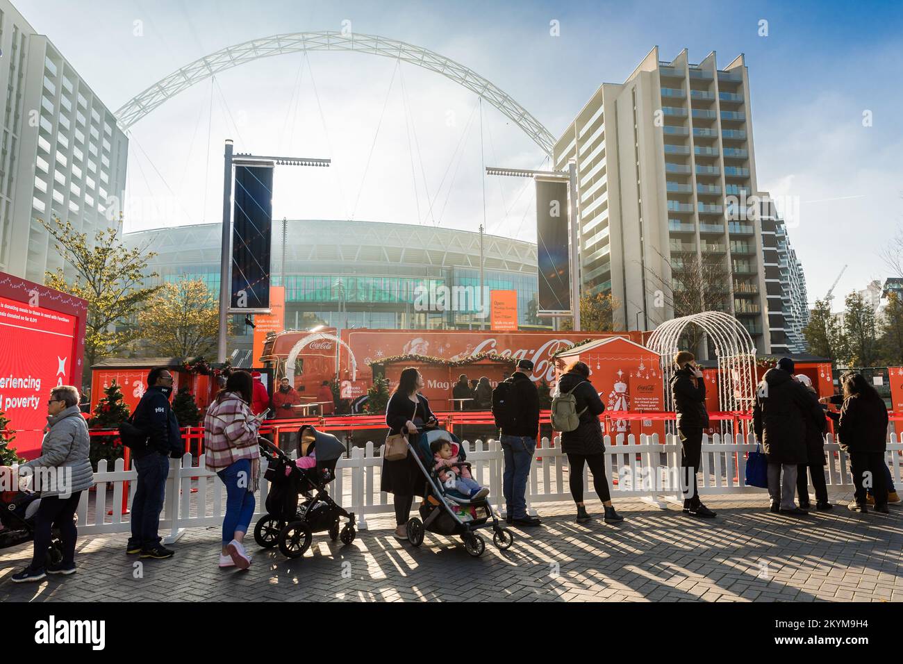 Wembley Park, London, UK. 1st December 2022. First in the queue to ...