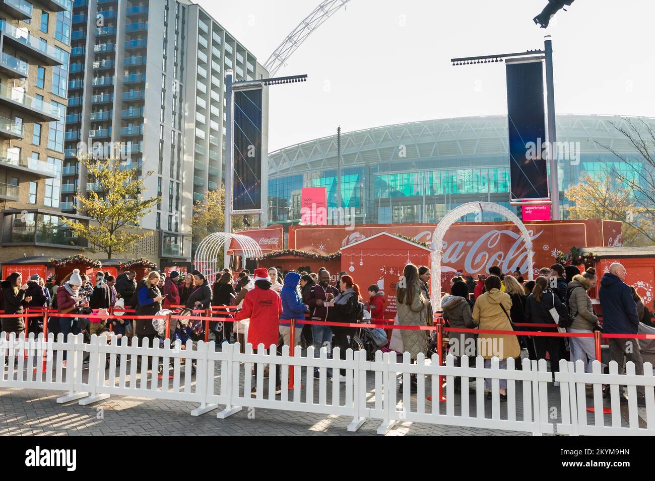 Wembley Park, London, UK. 1st December 2022. First in the queue to ...
