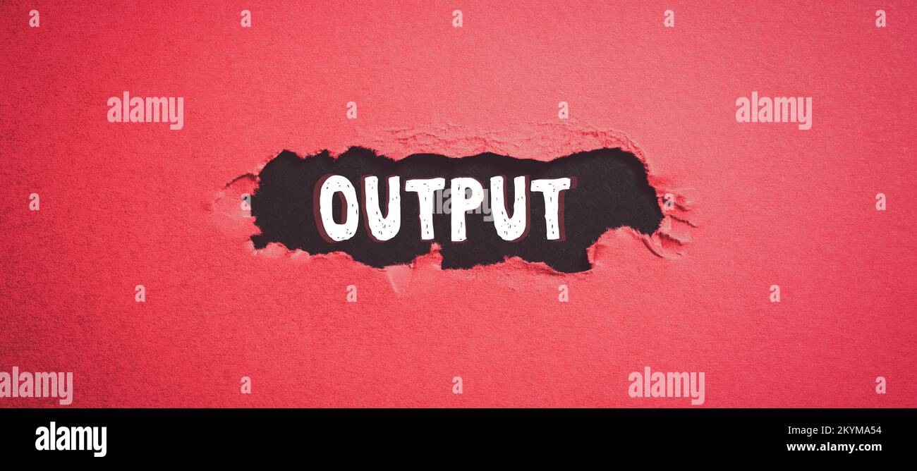 Conceptual display Output. Word Written on the final result of ...