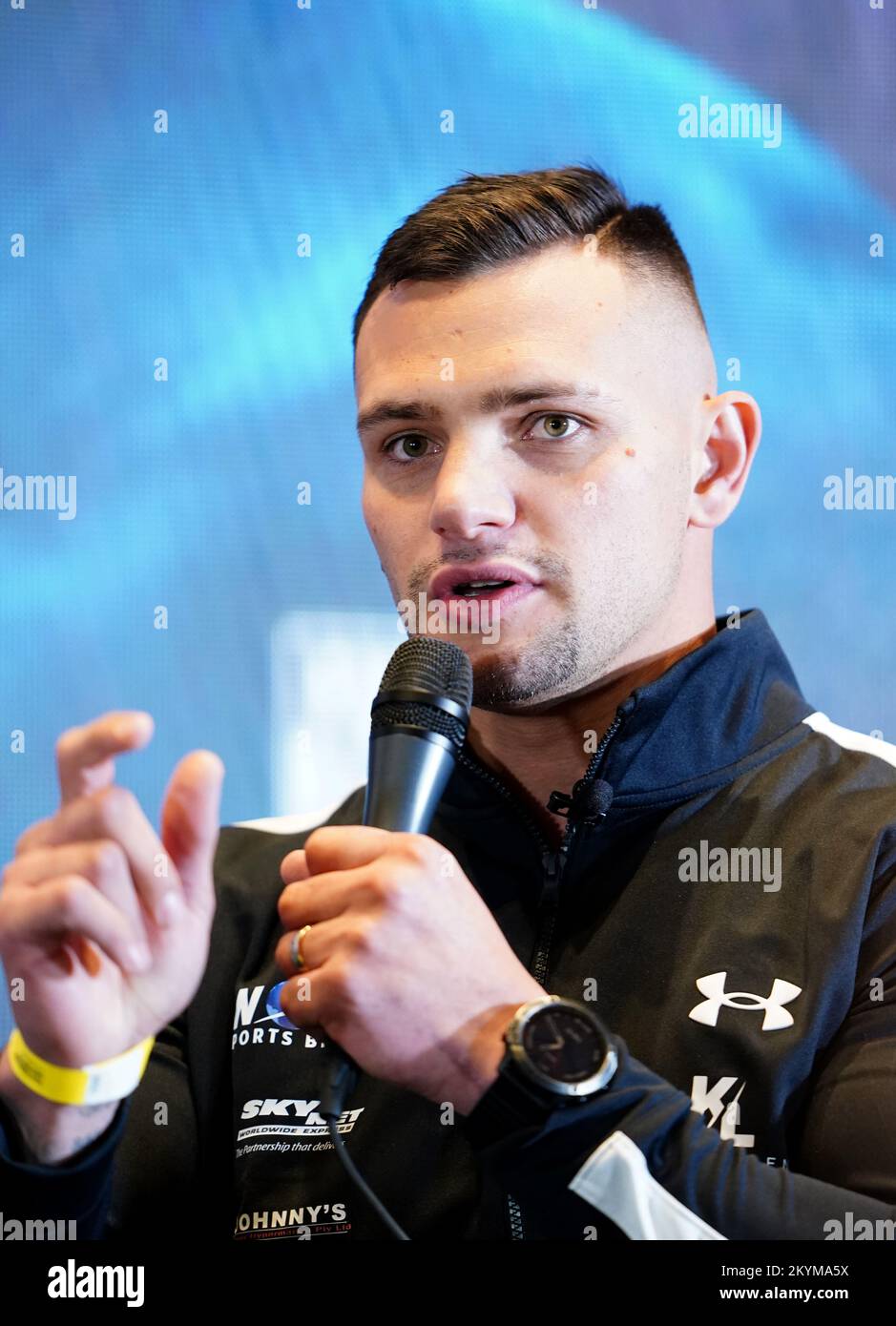 Kevin Lerena during a press conference at the Tottenham Hotspur Stadium ...