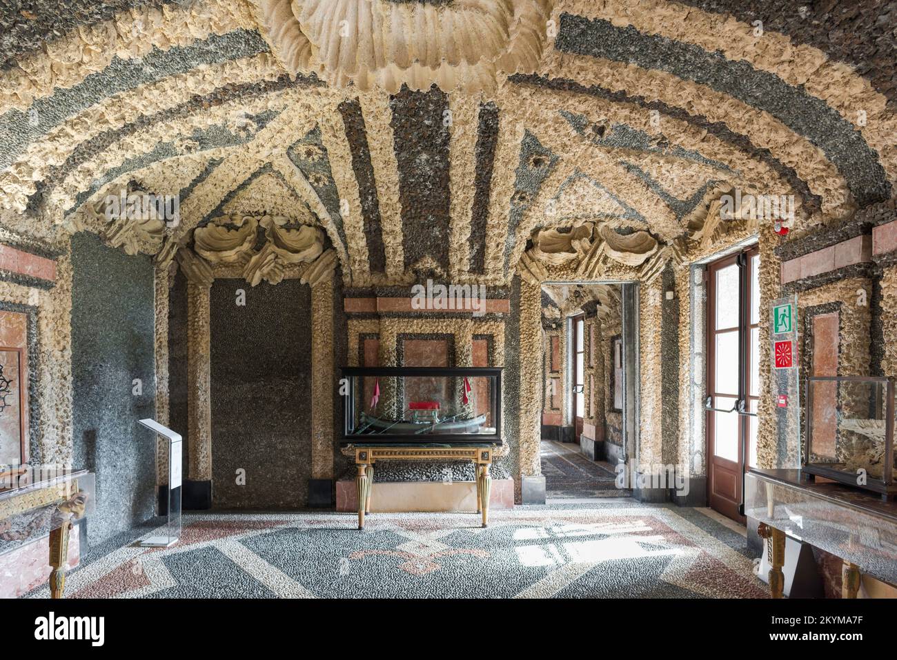 Palazzo Borromeo, view of the First Grotto - the first of the famous ...