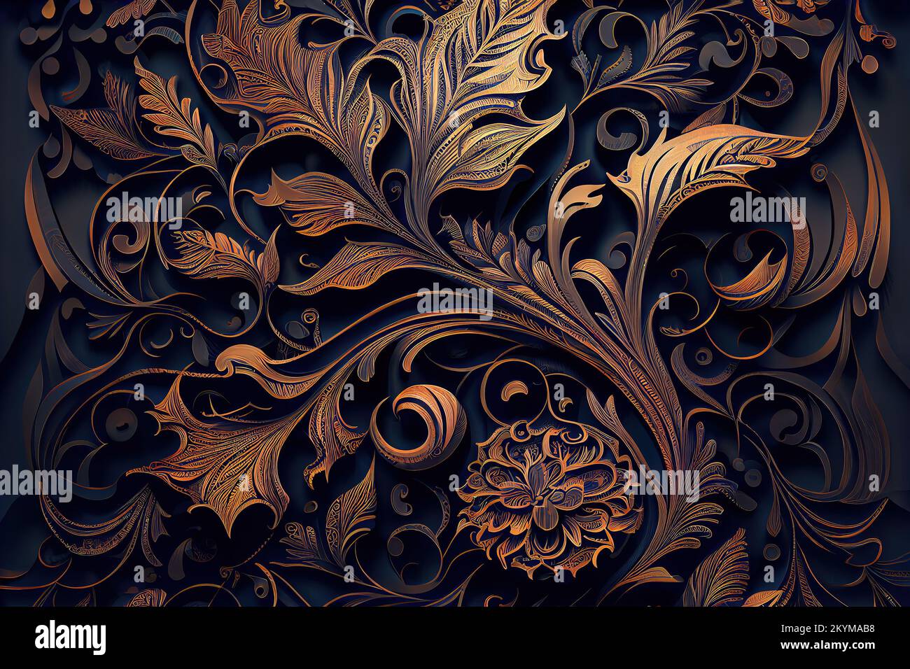 Intricate flower pattern hi-res stock photography and images - Alamy