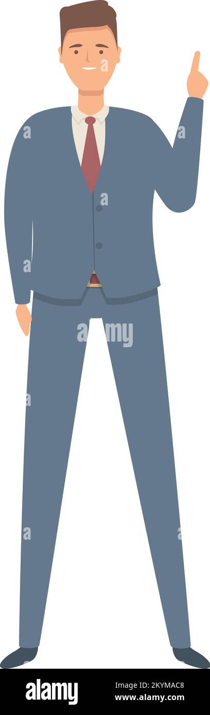 Man manager icon cartoon vector. Money data. Business director Stock ...