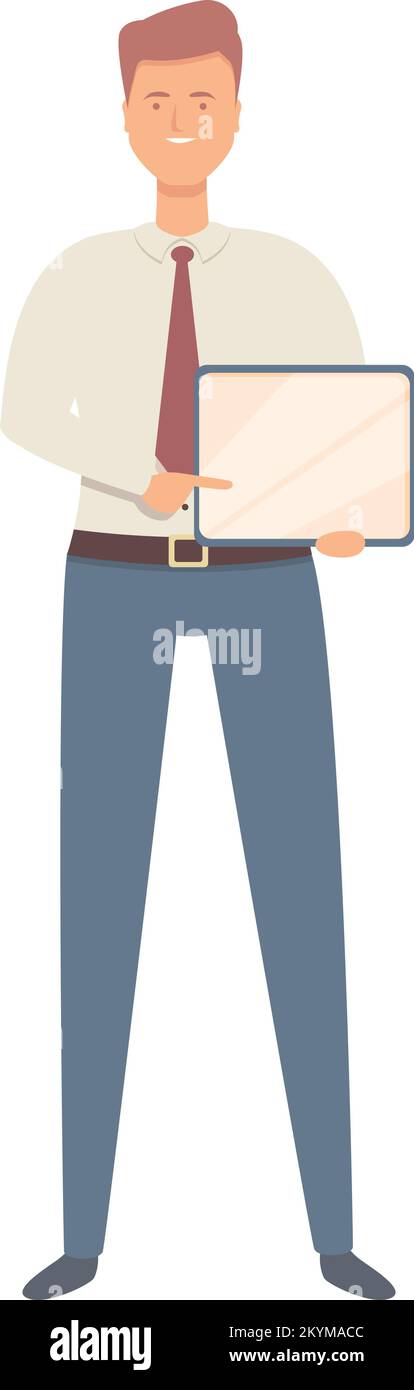 Office manager icon cartoon vector. Commercial director. Business man ...