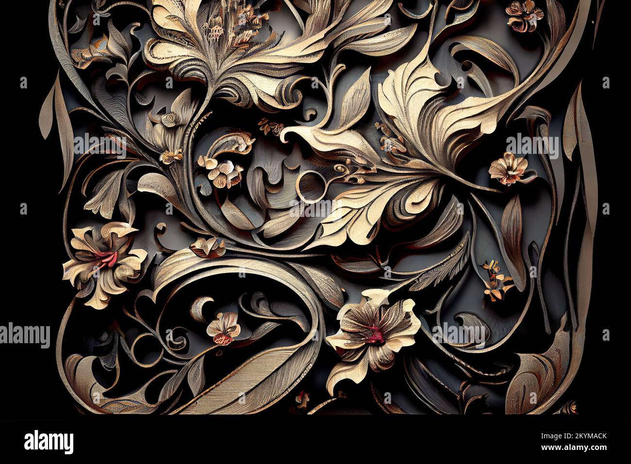 Intricate flower pattern hi-res stock photography and images - Alamy