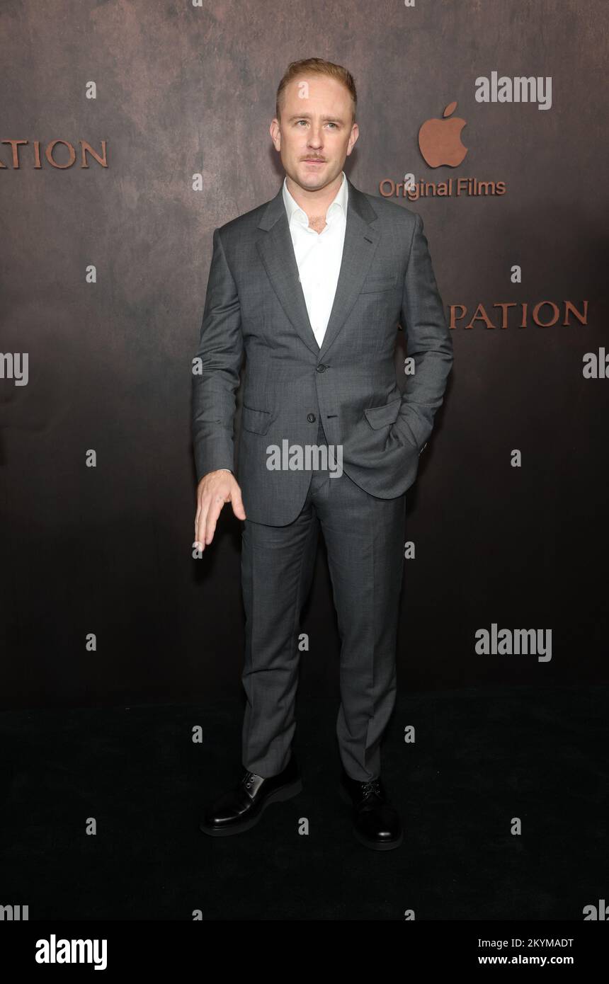 30 November 2022 -Los Angeles, California - Ben Foster. Apple Film ...