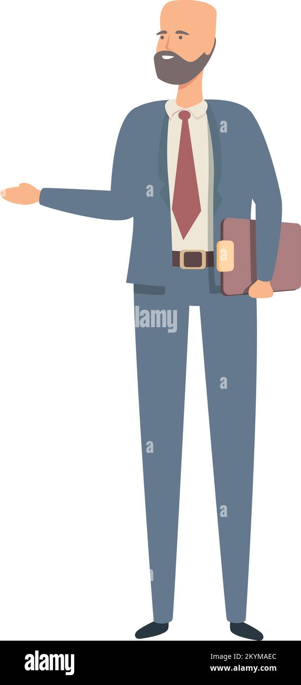Money manager icon cartoon vector. Commercial director. Marketing data ...
