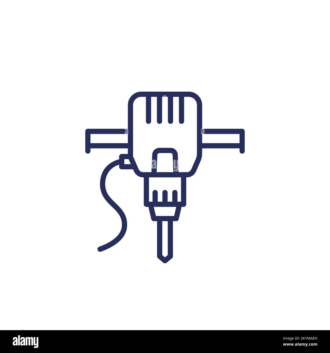 Jackhammer icon hi-res stock photography and images - Alamy