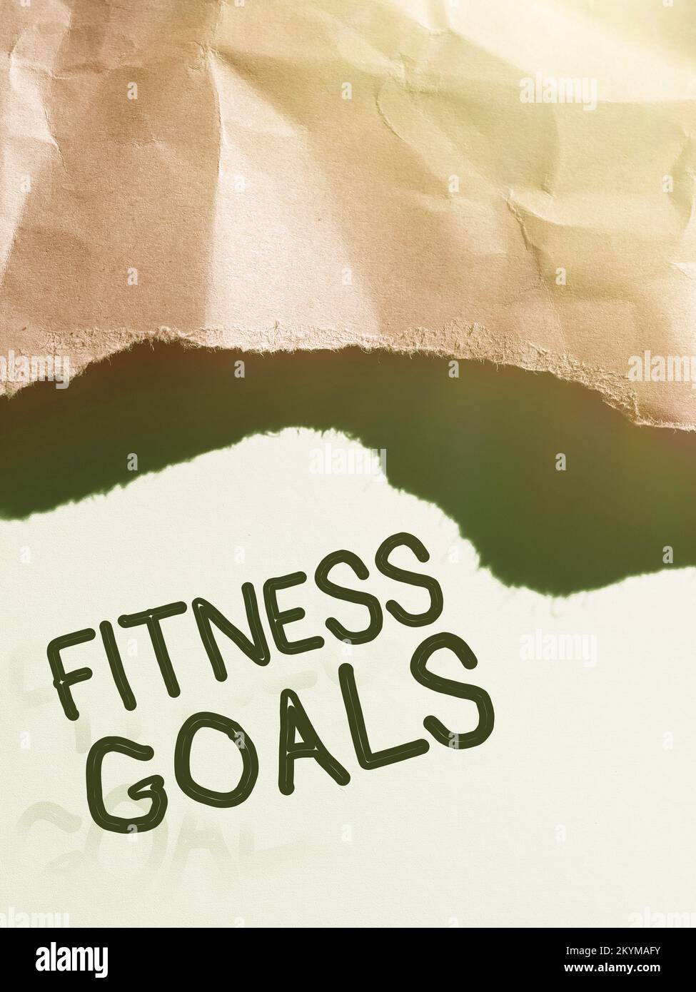 Conceptual display Fitness Goals. Word Written on Loose fat Build ...