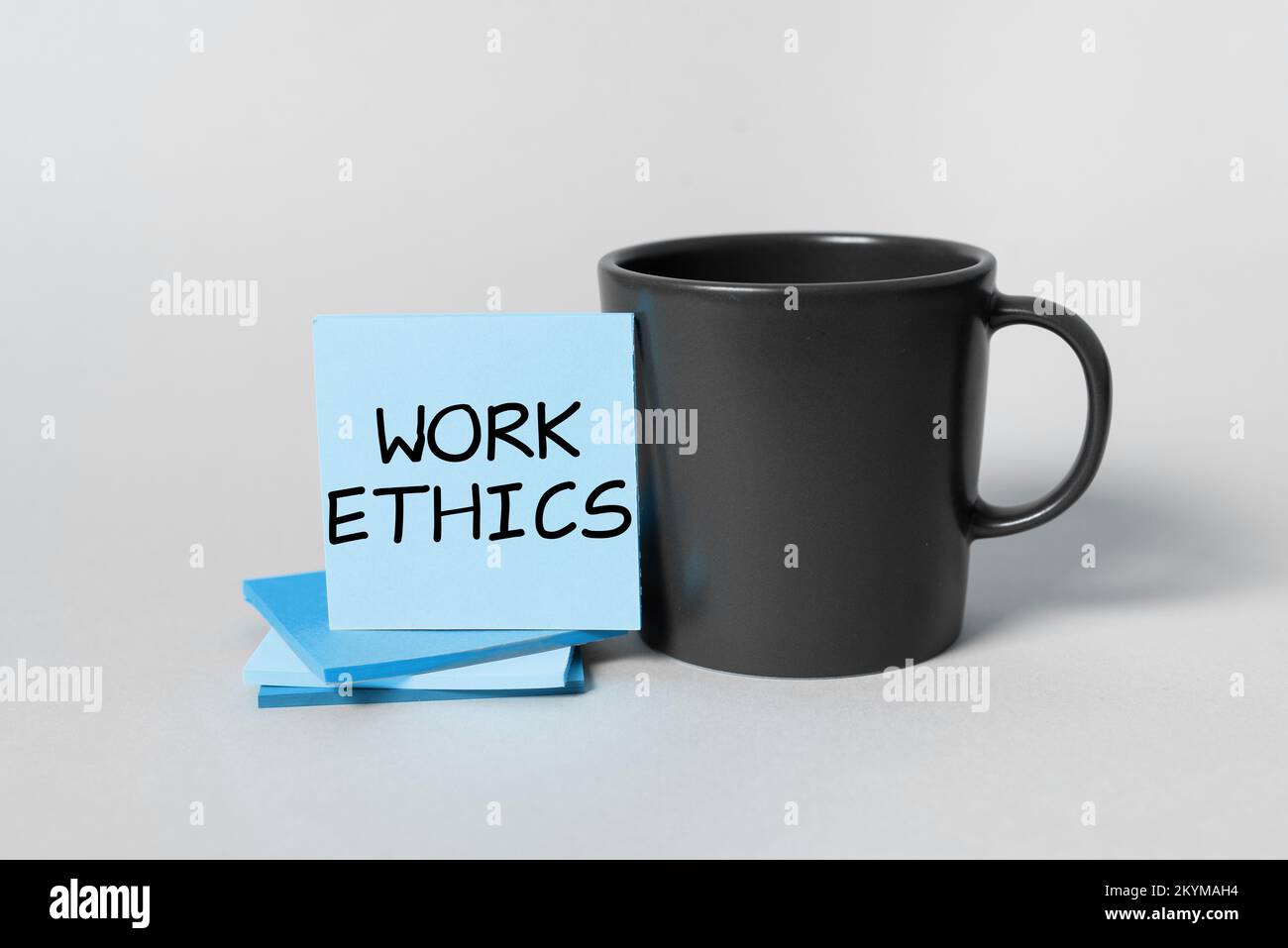 Conceptual display Work Ethics. Business concept A set of values ...