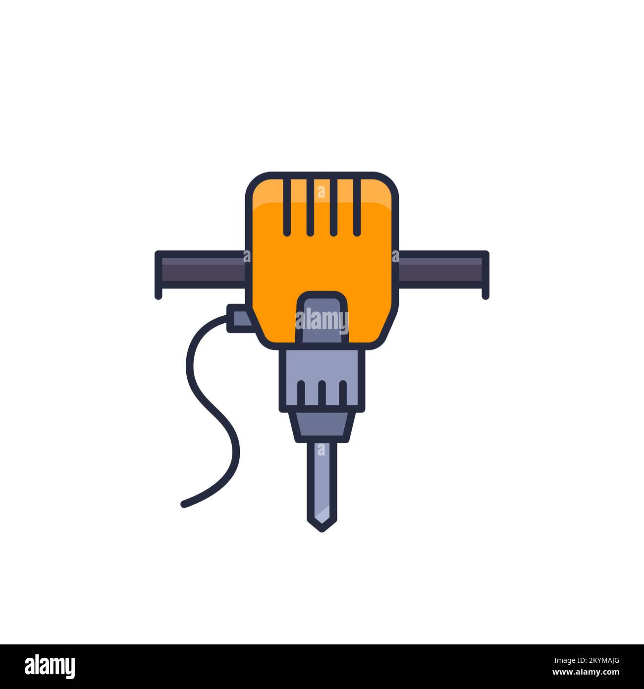 Jackhammer icon Stock Vector Images - Alamy