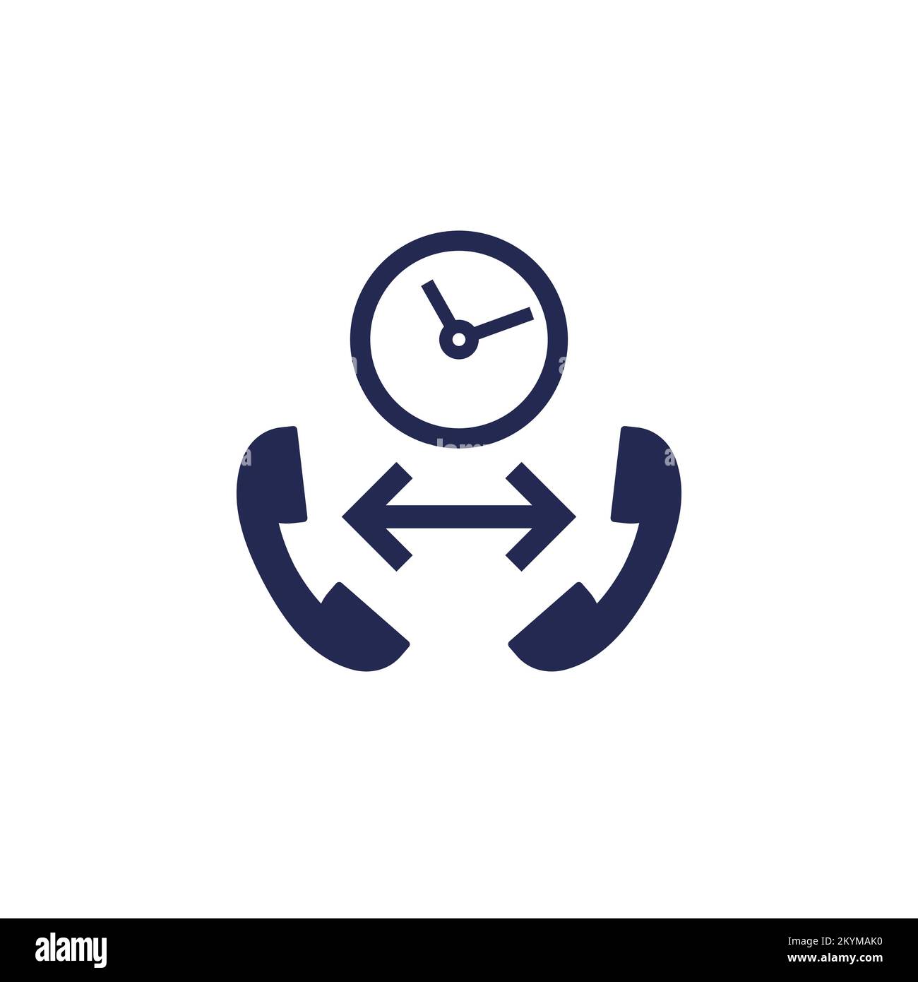 phone call duration, time icon Stock Vector Image & Art - Alamy