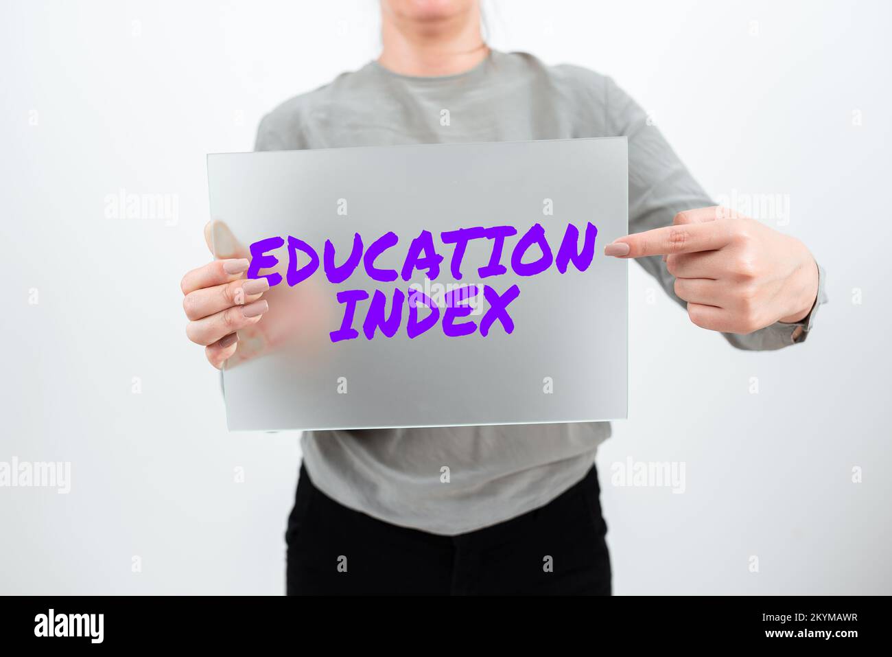 Conceptual display Education Index. Business showcase aiming to meet learning needs of all ...