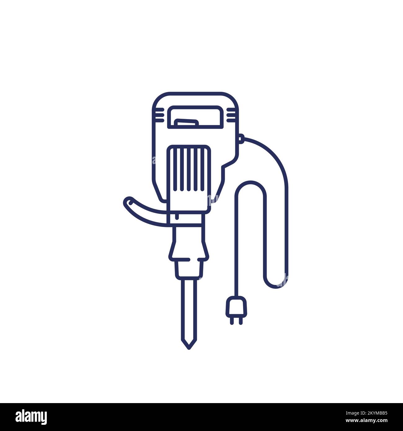 Jackhammer icon hi-res stock photography and images - Alamy