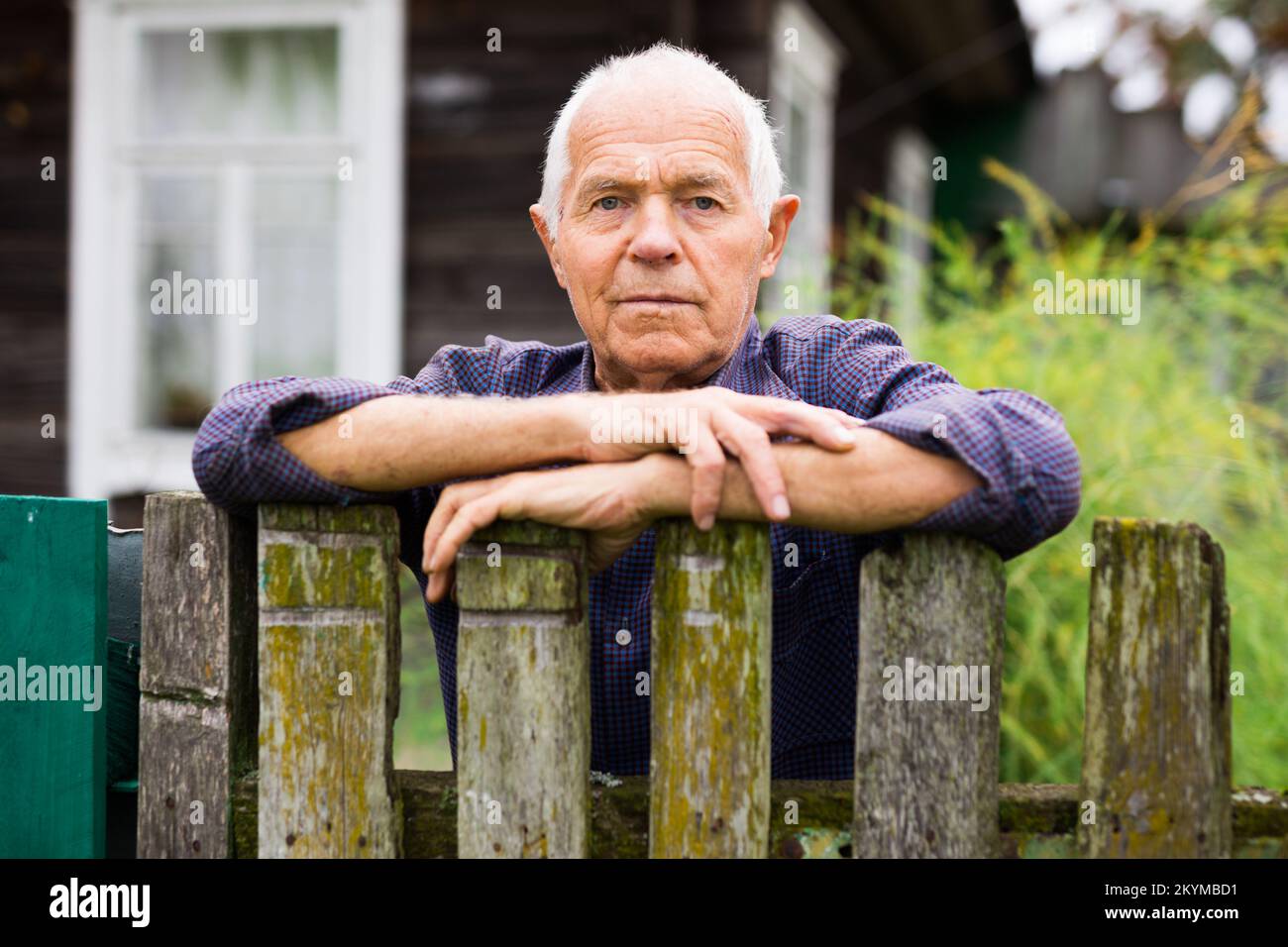 Elderly caucasian man leaning in hi-res stock photography and images ...