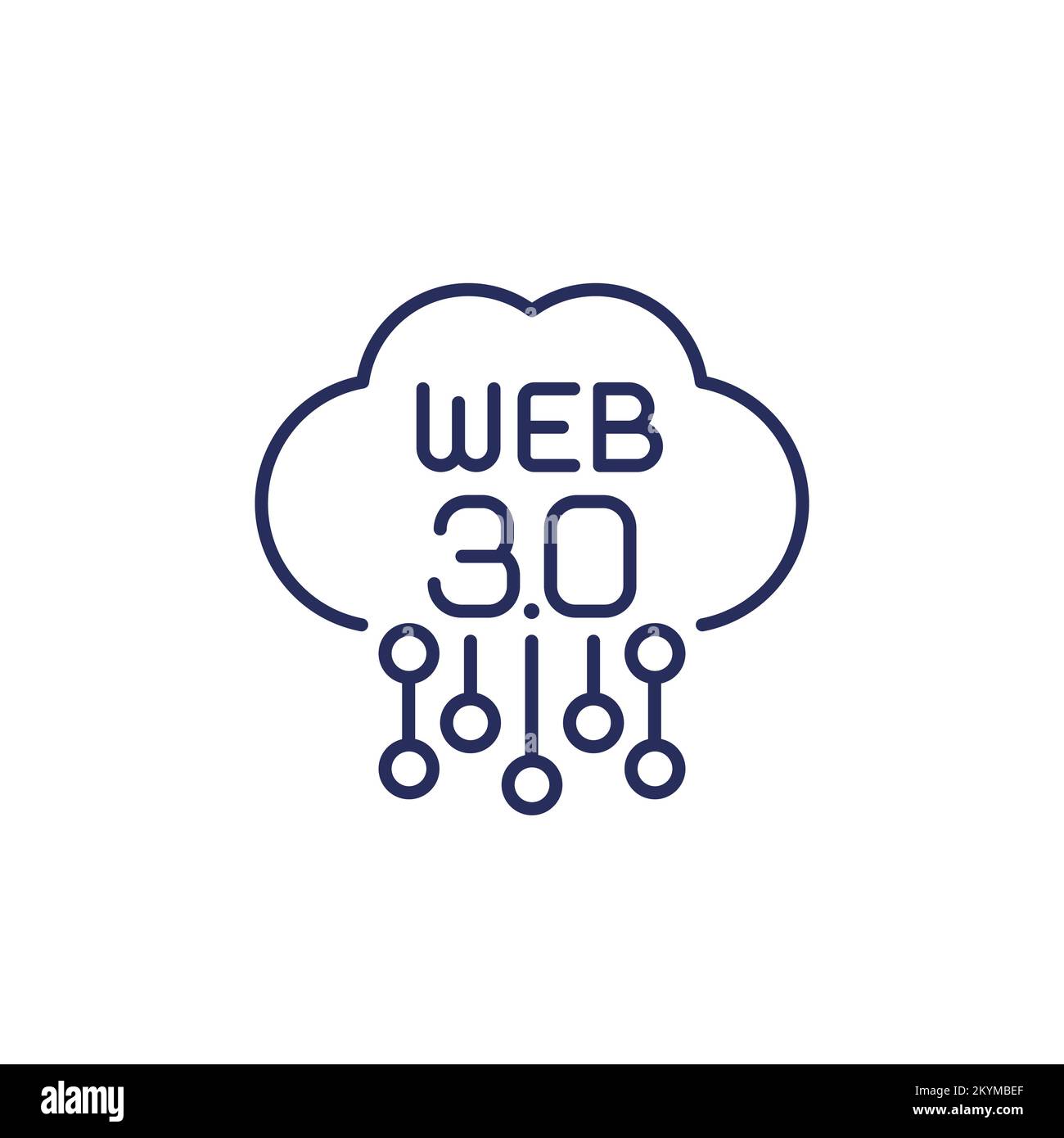 Web 3 0 vector icon hi-res stock photography and images - Alamy