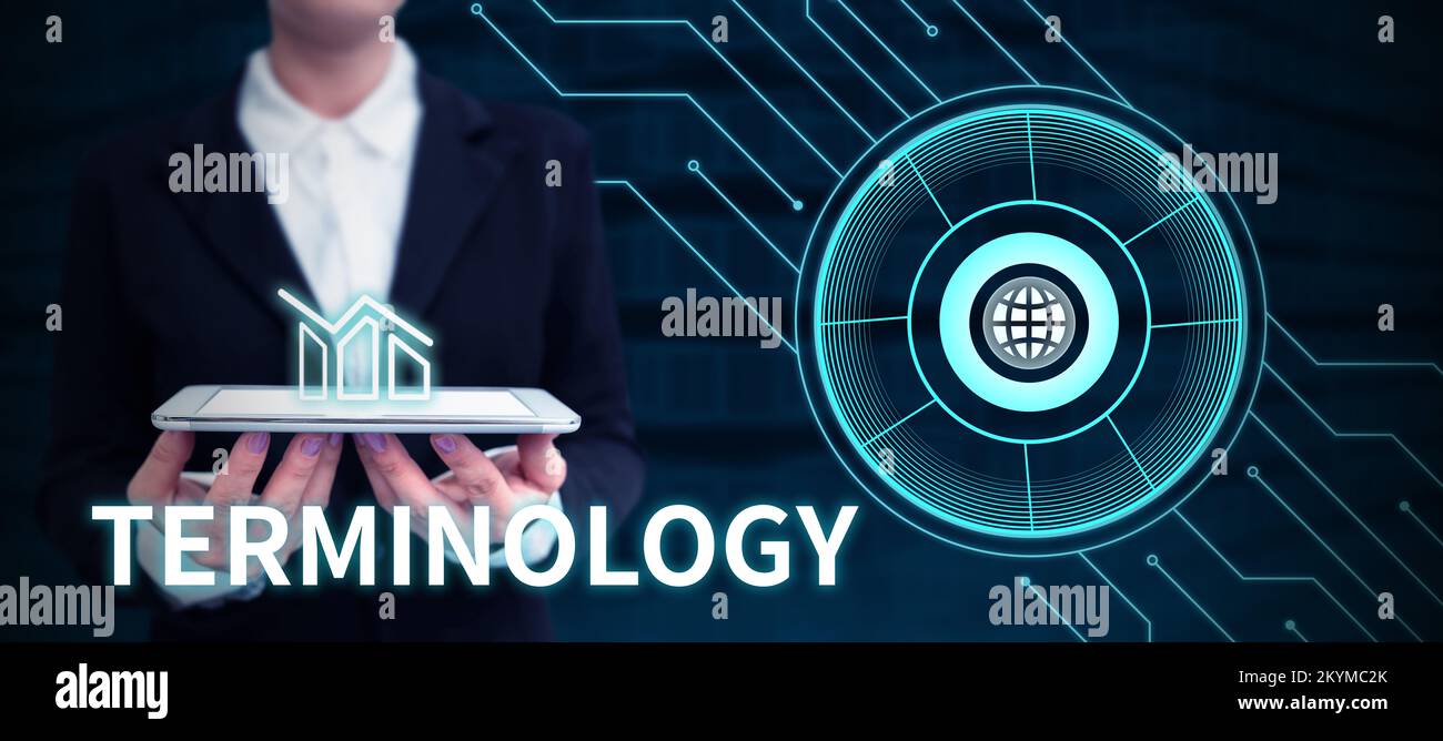 Conceptual caption Terminology. Word Written on Terms used with ...