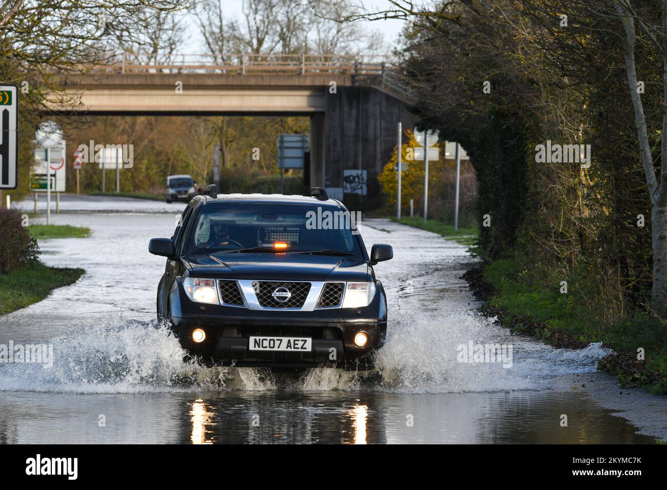 flooding from the river soar on sileby road mountsorrel leicestershire ...