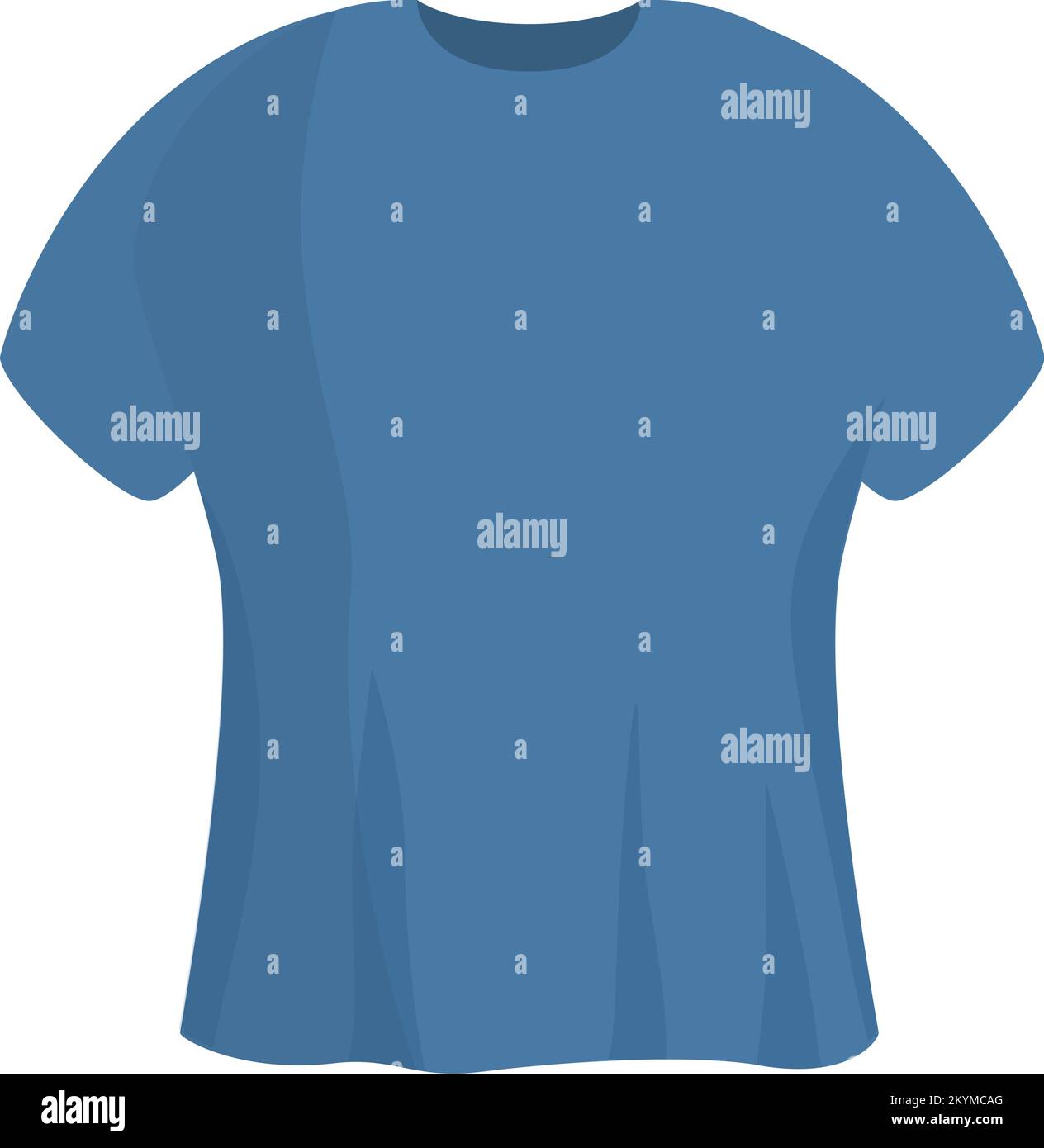 Blue tshirt icon cartoon vector. Body sport. Boy wear Stock Vector ...