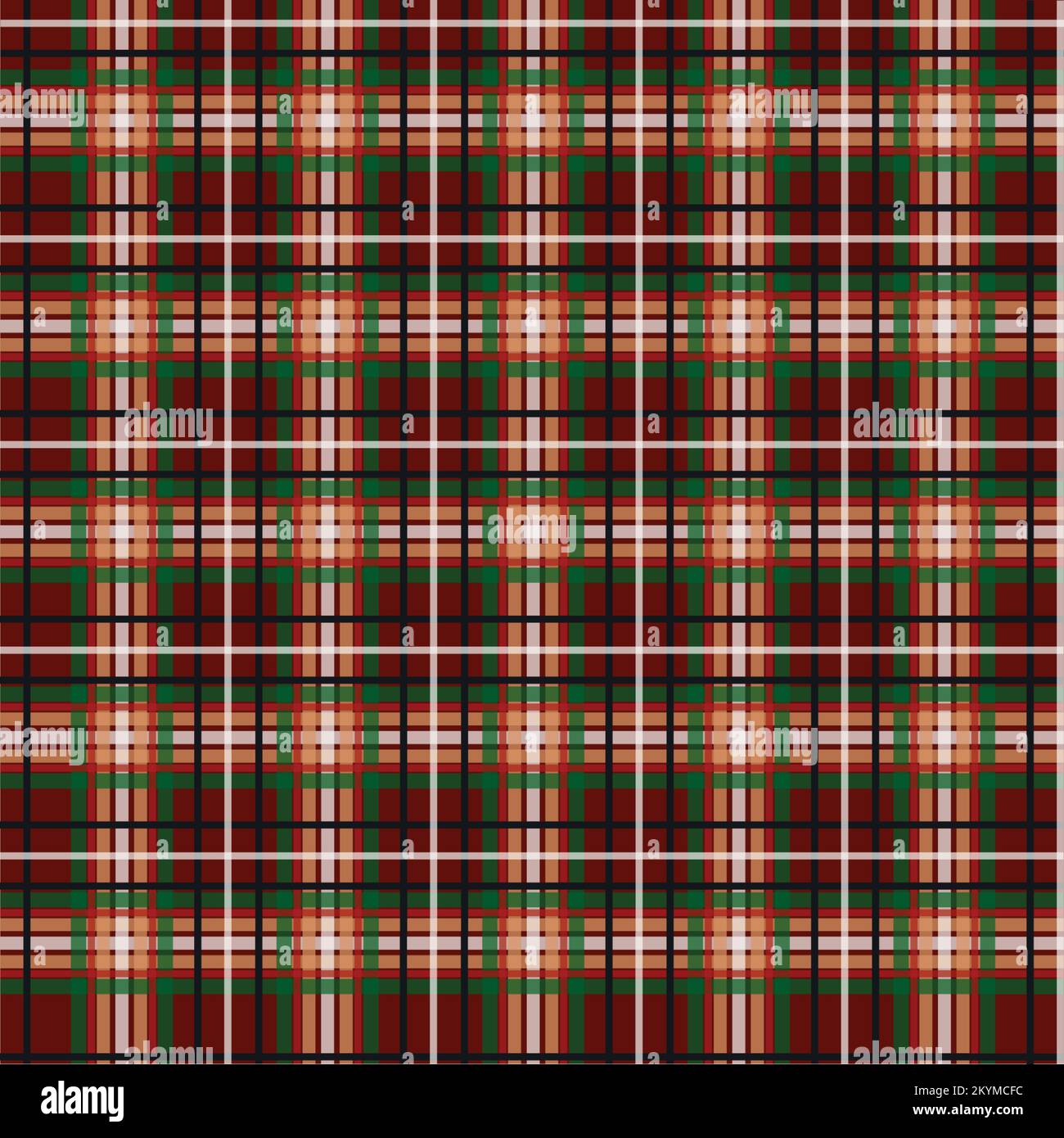 Seamless pattern of scottish tartan plaid, check fabric texture. Flat ...
