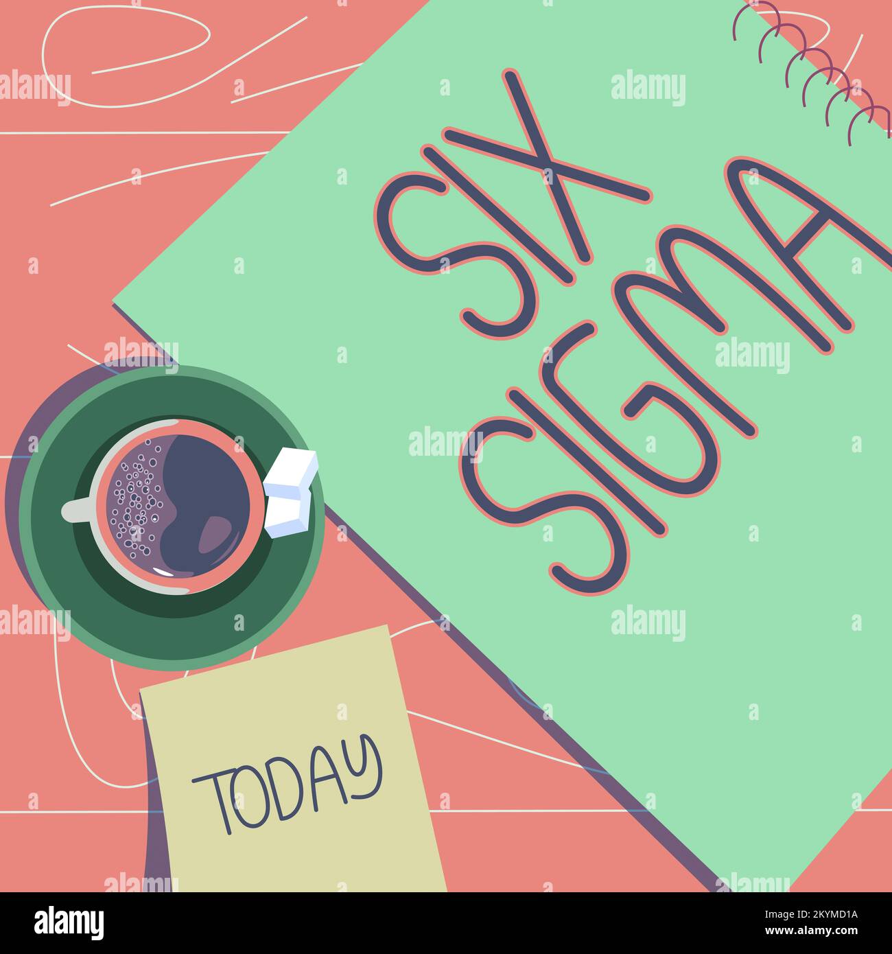 Sign displaying Six Sigma. Word Written on management techniques to ...