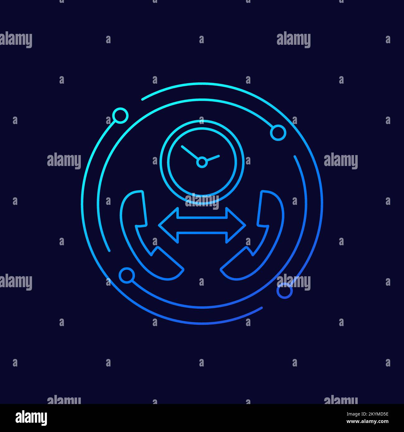 phone call duration, time line vector icon Stock Vector Image & Art - Alamy