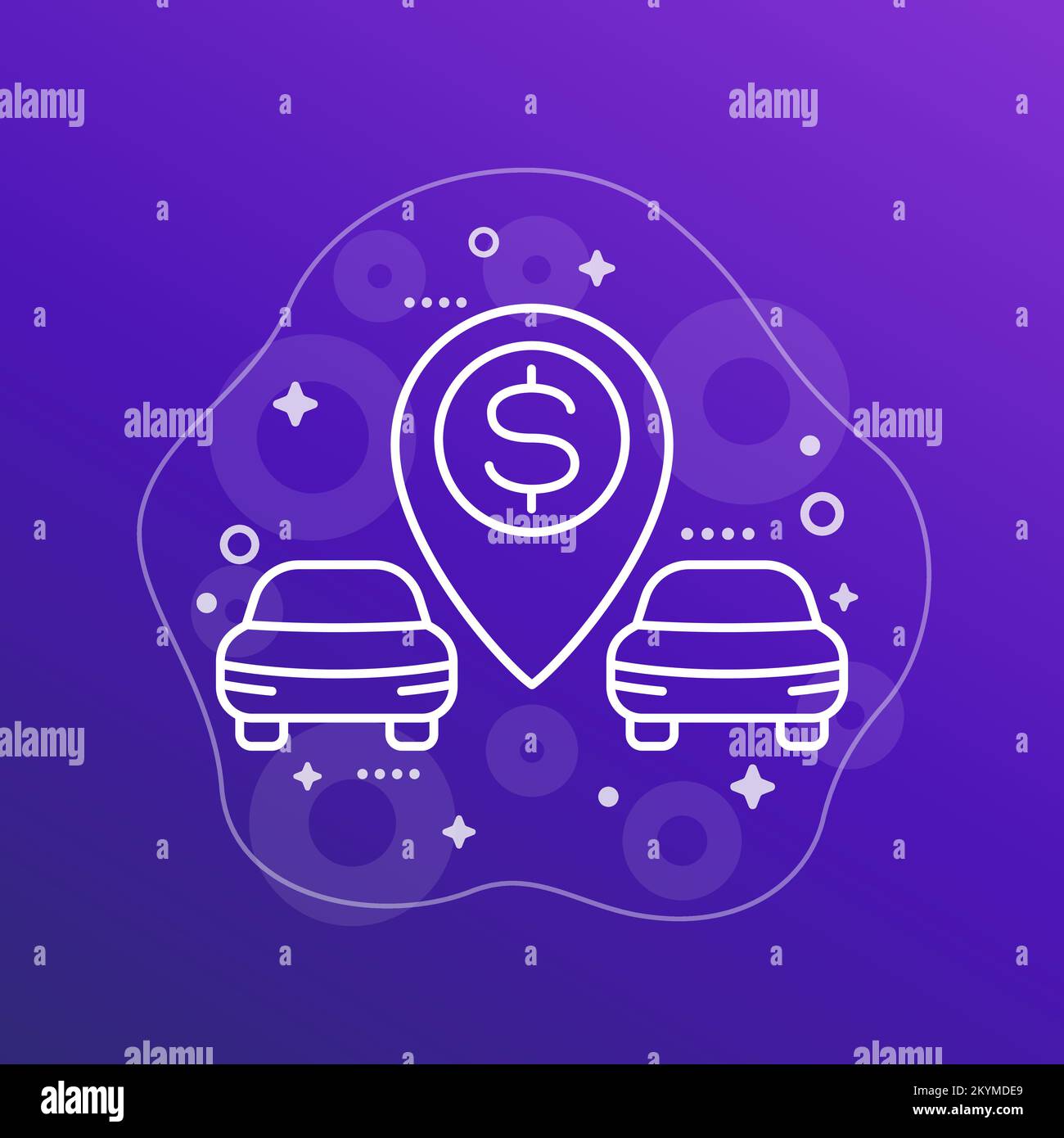 Car dealership cars Stock Vector Images - Alamy