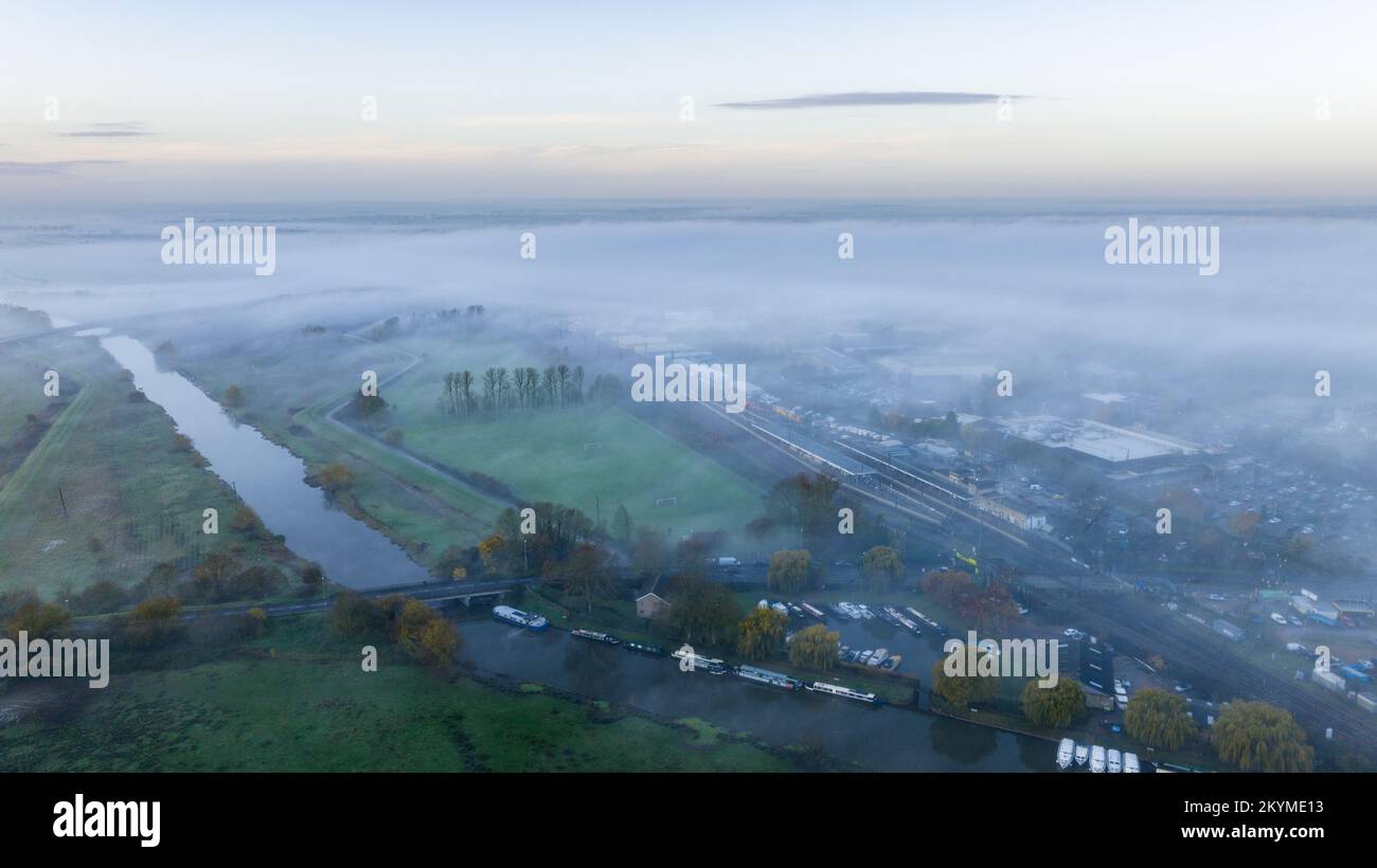 Picture dated November 28th shows Ely in Cambridgeshire shrouded by ...