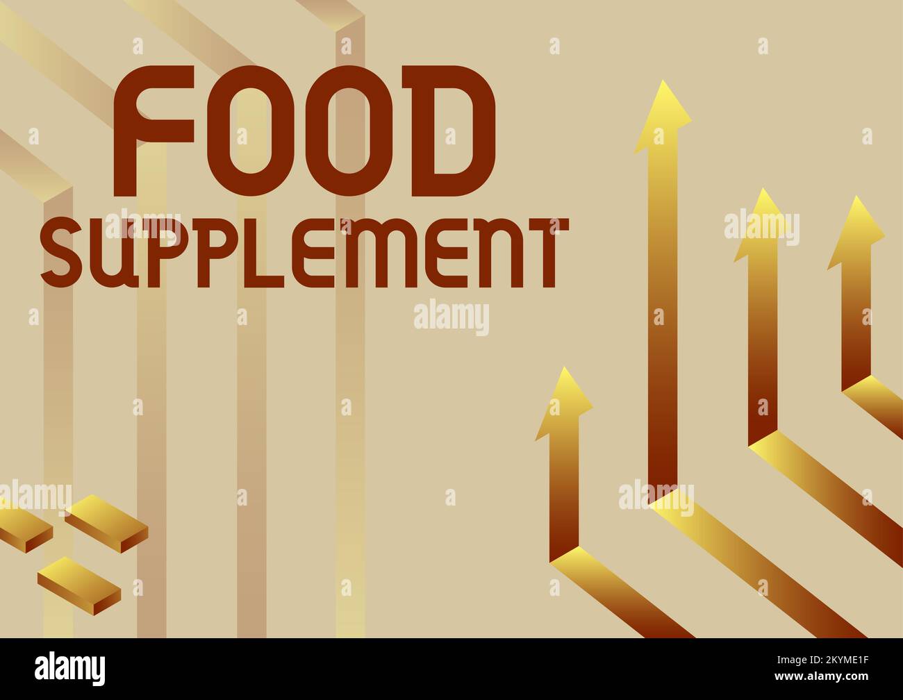 Sign displaying Food Supplement. Business overview Conditions and ...