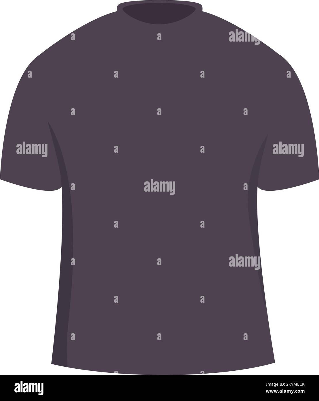 Black fashion tshirt icon cartoon vector. Back cotton. Wear top Stock ...