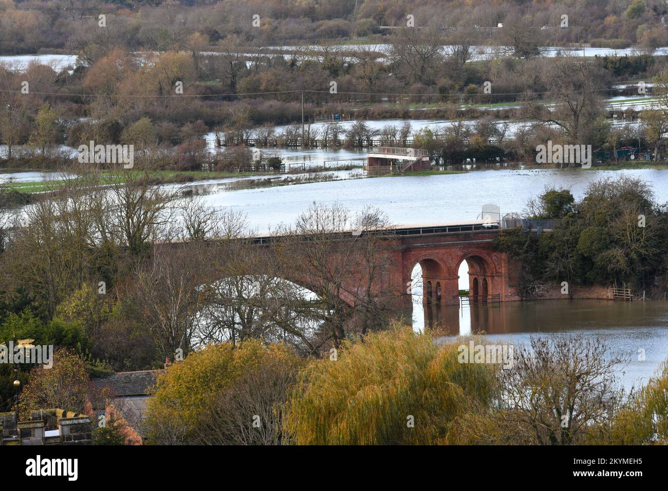 Flooding from the river soar near mountsorrel Stock Photo - Alamy