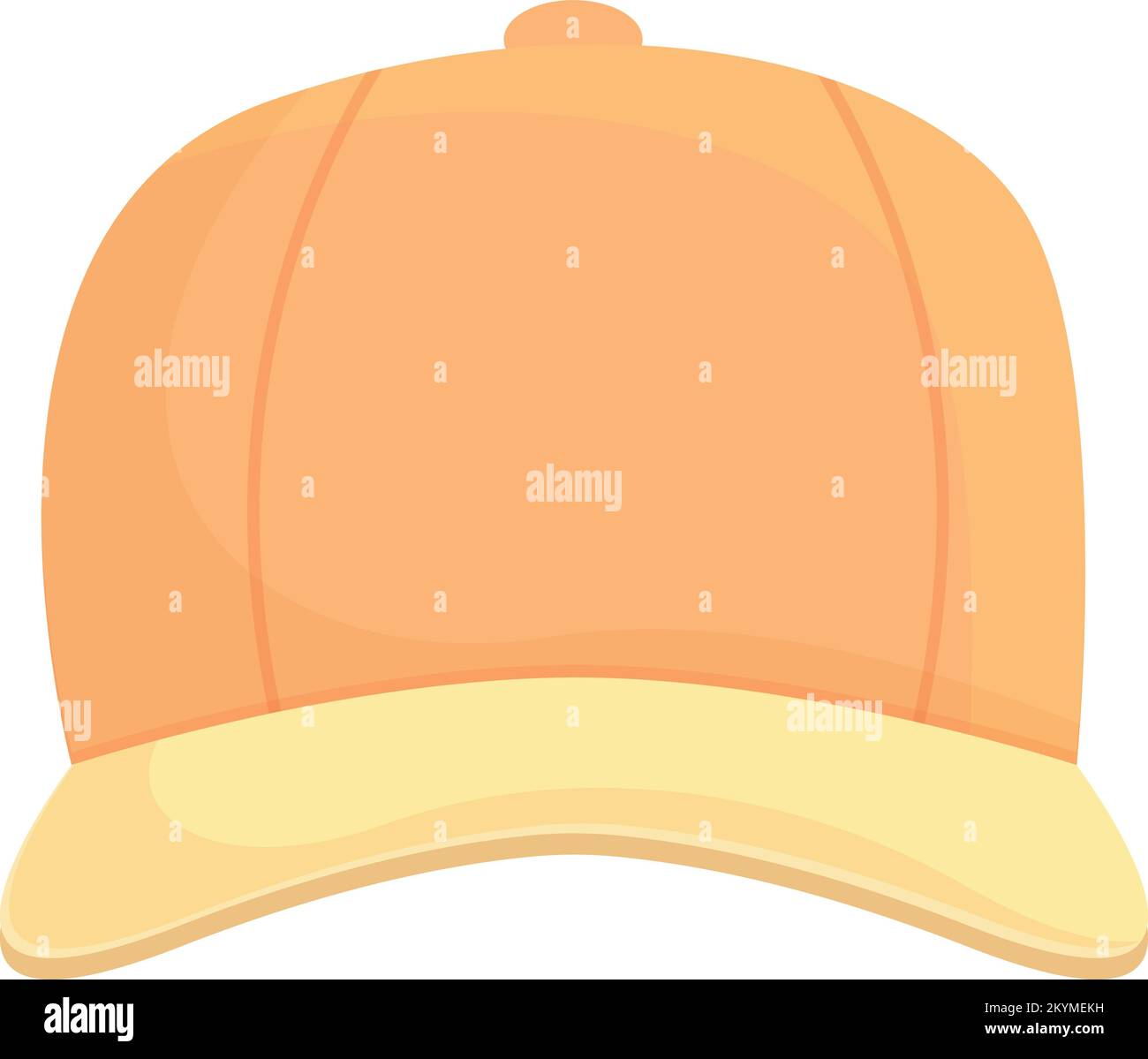 Yellow cap icon cartoon vector. Baseball hat. Sport hat Stock Vector ...