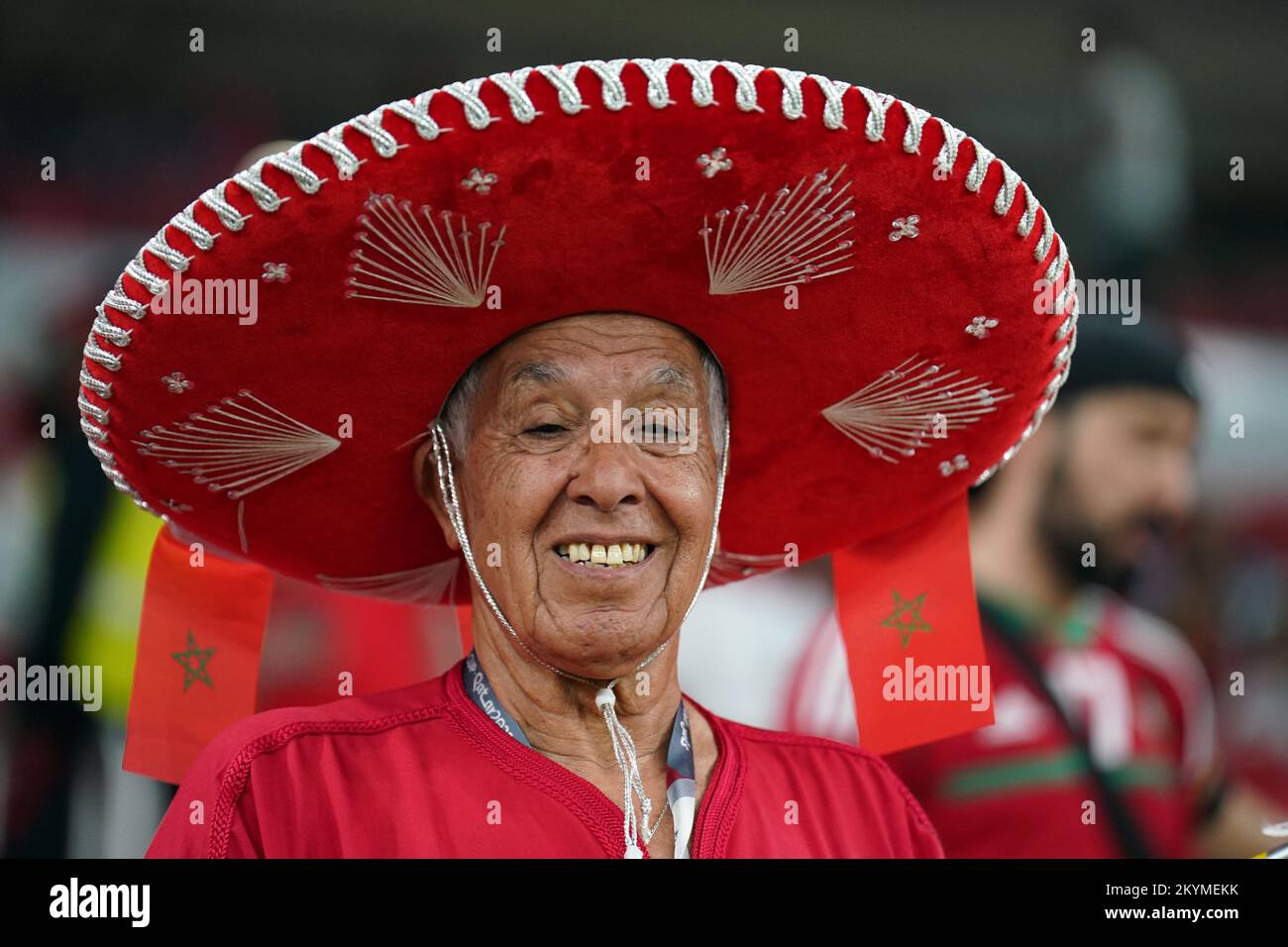 Morocco fans ahead of the FIFA World Cup Group F match at the Al ...
