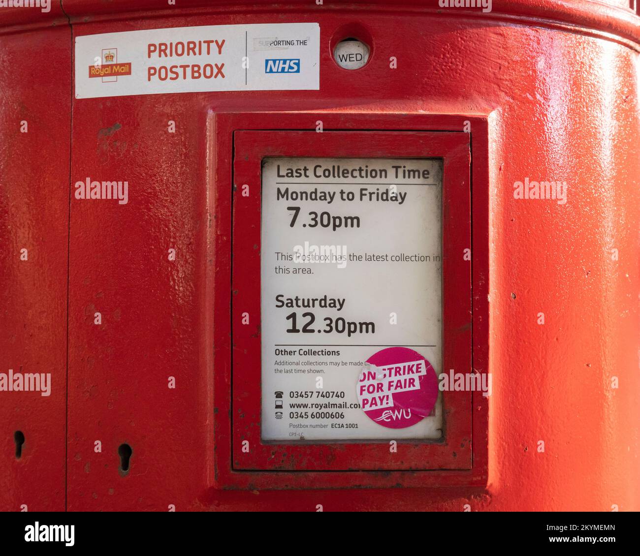 Mount Pleasant Mail Centre during a Royal Mail strike. Picture date ...